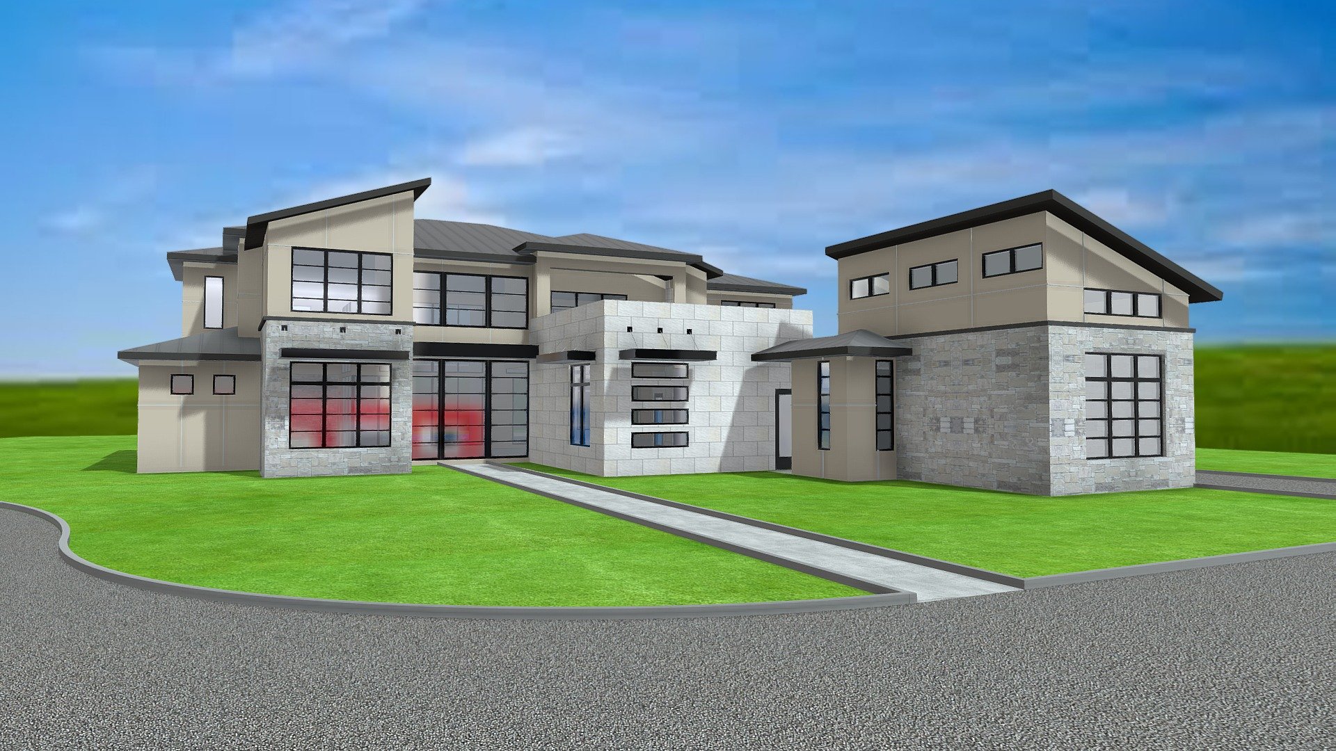 Dixon - 360 spin model of 3D house - 3D model by Render3DQuick [211d279 ...