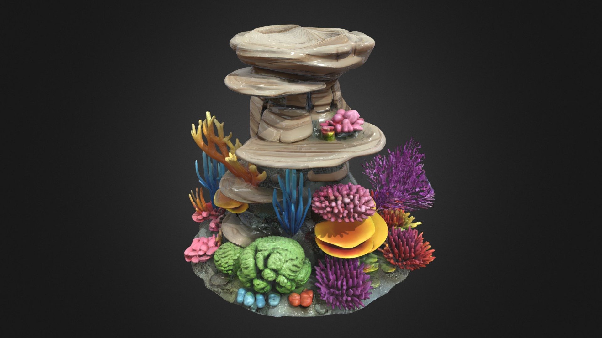 Coral Reef - 3D model by Korvana Studio (@korvanastudio) [211f0b2 ...
