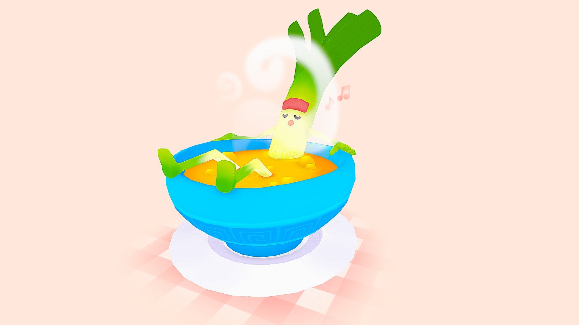 Mr Leek's Chilling Time - 3D model by Raquel Venâncio (@rachel97 ...