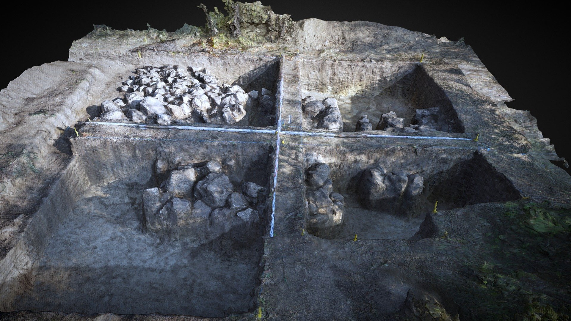 Excavation site overview - 3D model by Sergey Zubov (@ArhLabSU ...