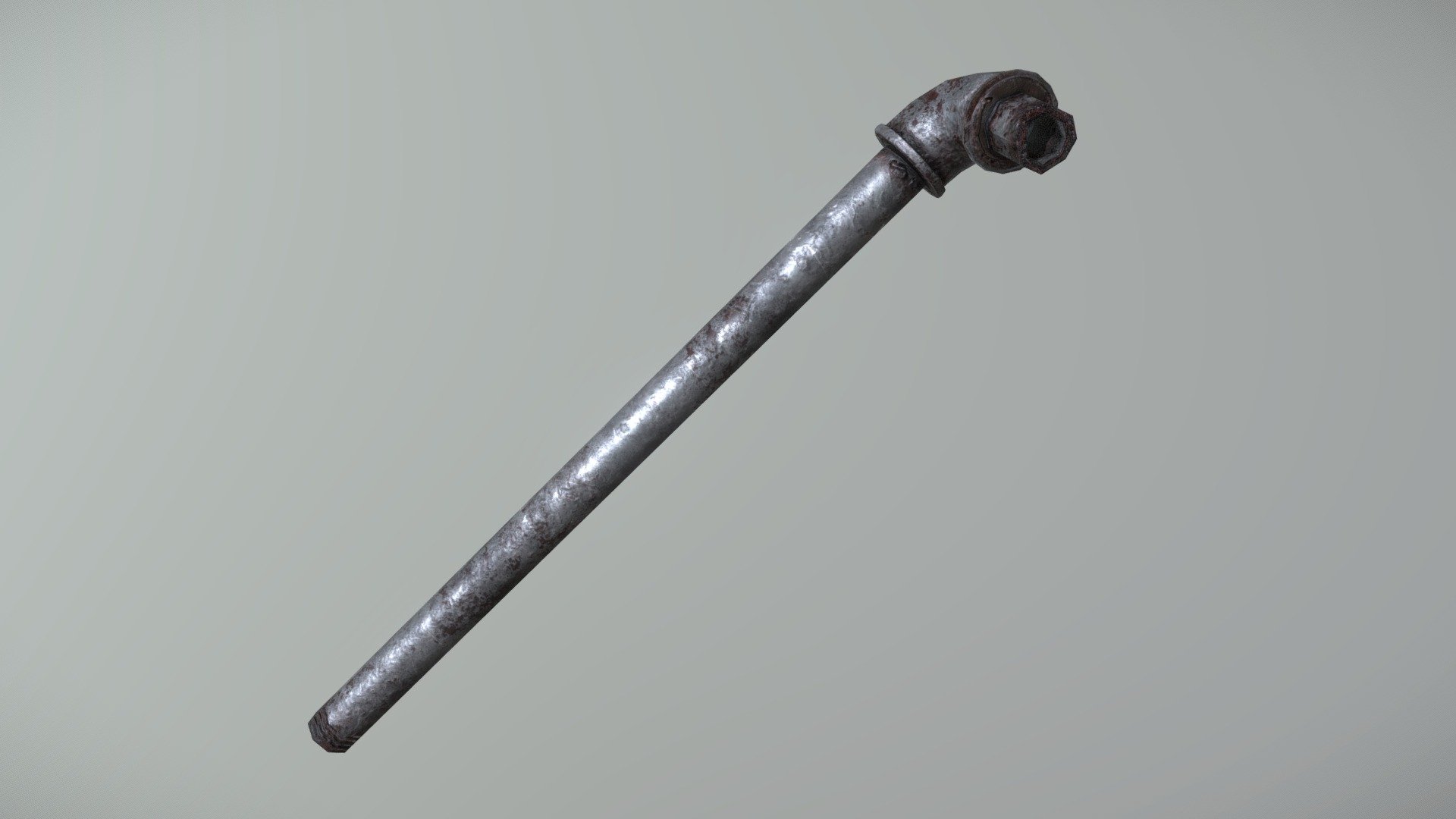 Horror Metal Pipe Weapon with Realistic Texture - 3D model by Jan ...