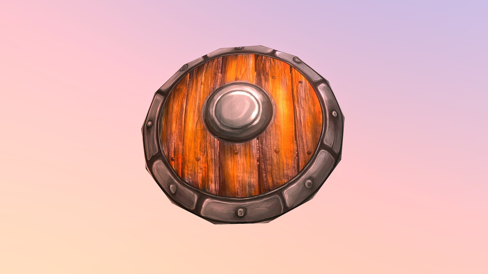 Low poly wood Shield - Buy Royalty Free 3D model by I.Sebastian.C ...