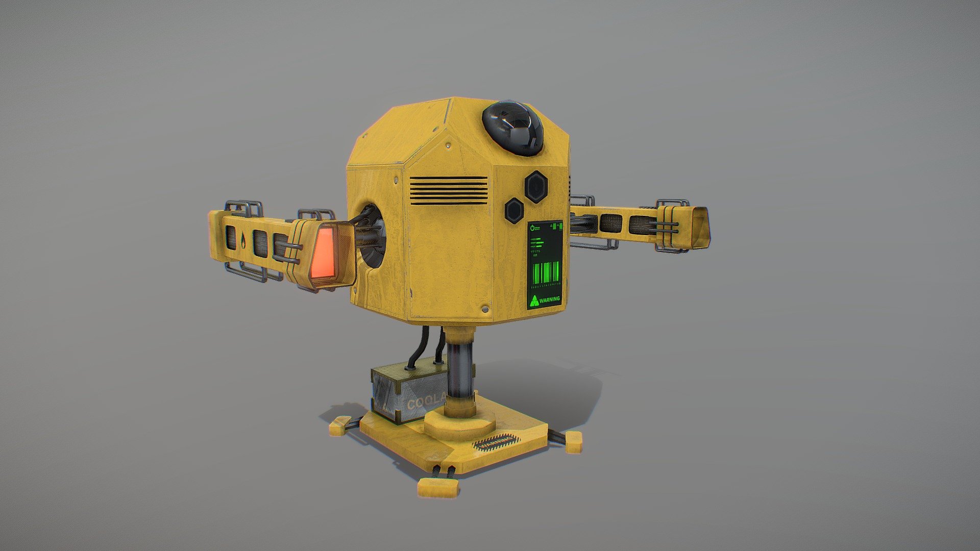Sci-Fi Turret - Download Free 3D model by 3D Wizard (@3DGandalf ...