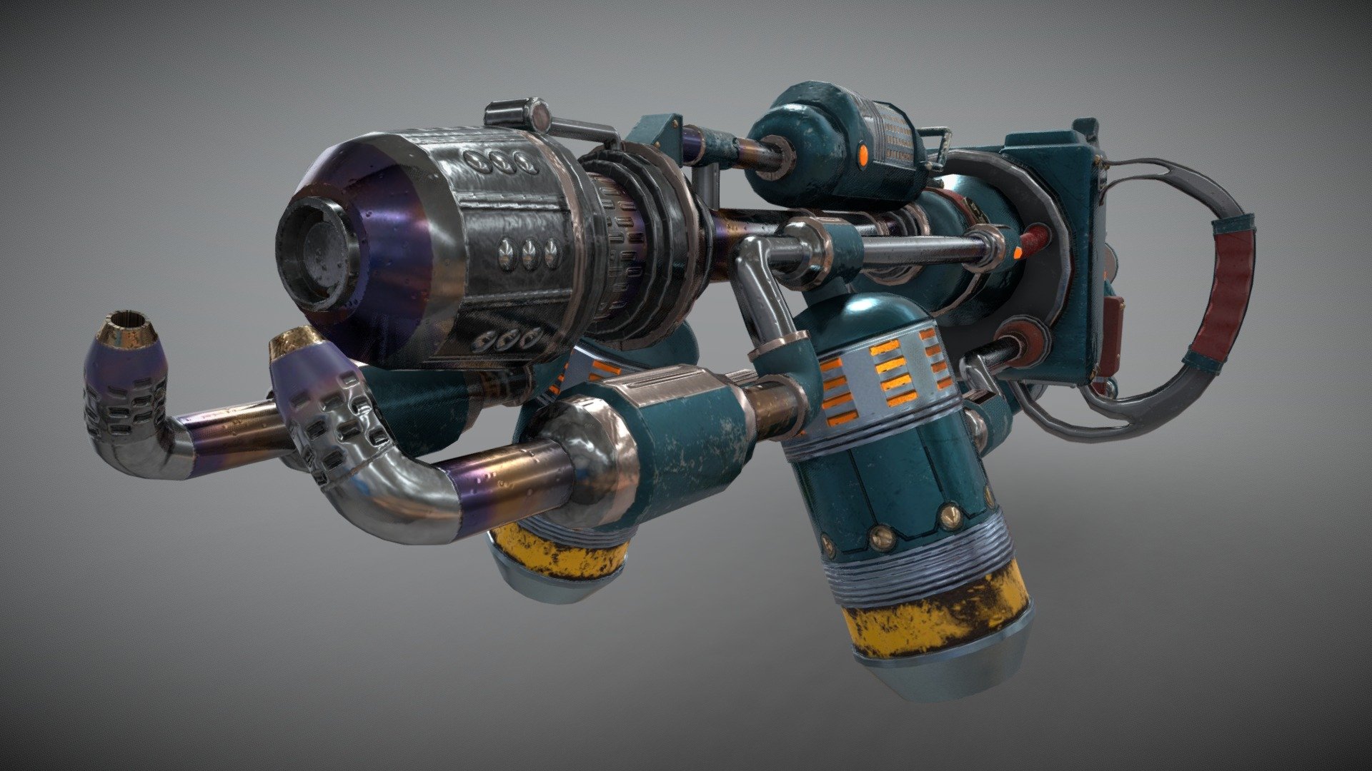 TheOuterWorlds Flamethrower - 3D model by NextGenLuke [2129b05] - Sketchfab