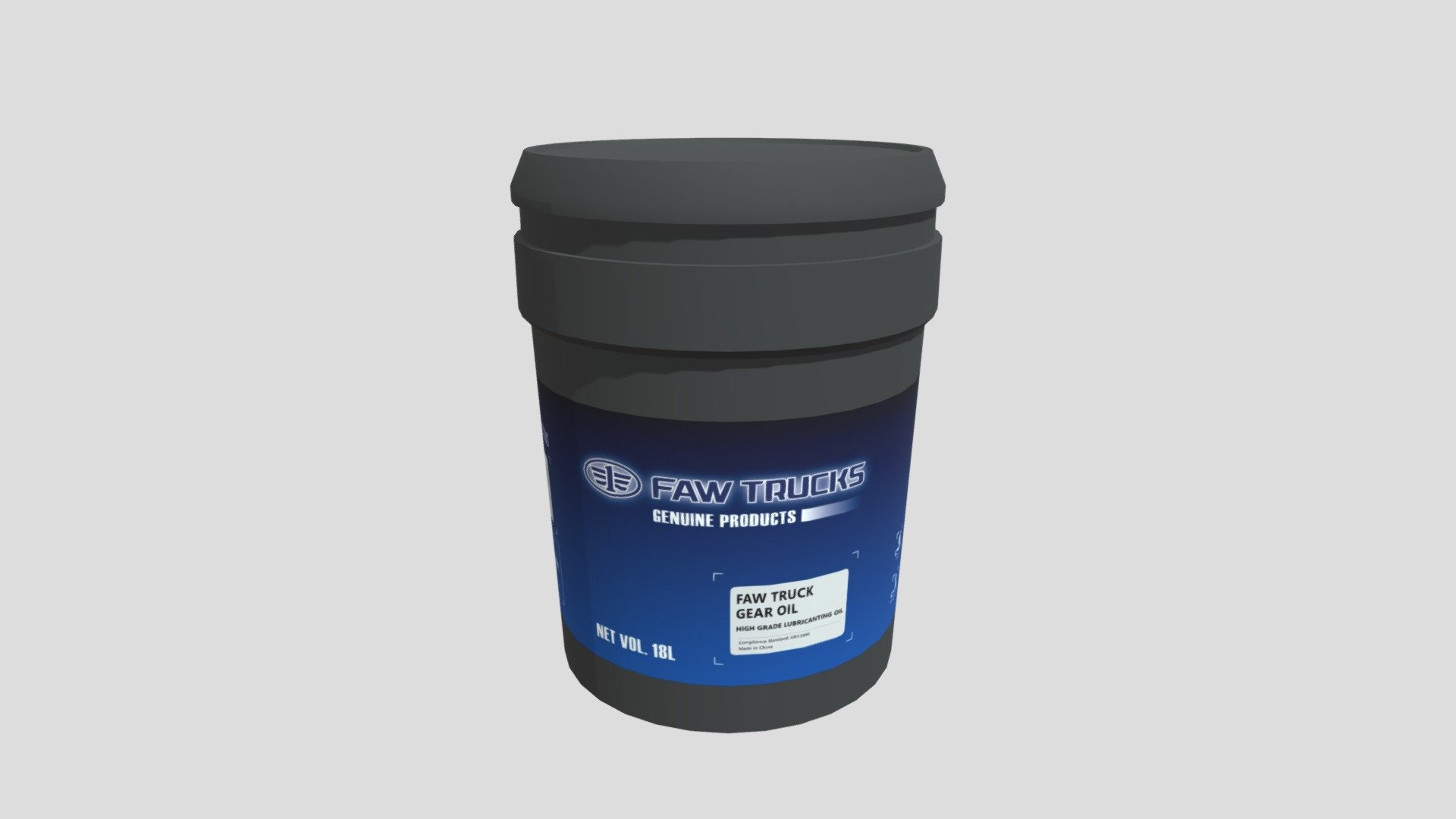 FAW TRUCKS GEAR OIL - 3D model by mli709663 [212af55] - Sketchfab