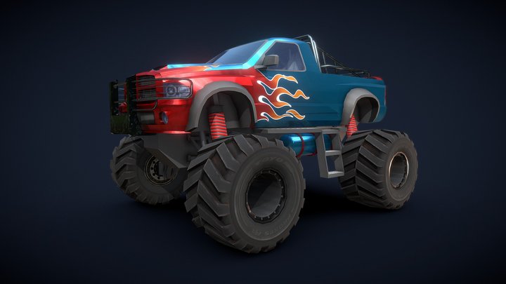 Monster-truck 3D models - Sketchfab