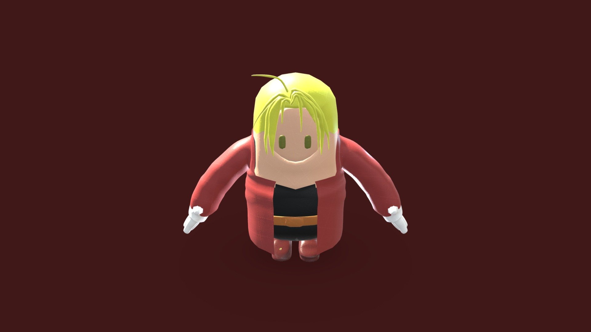 fall guy com skin do edward elric(FMA) - Download Free 3D model by ...