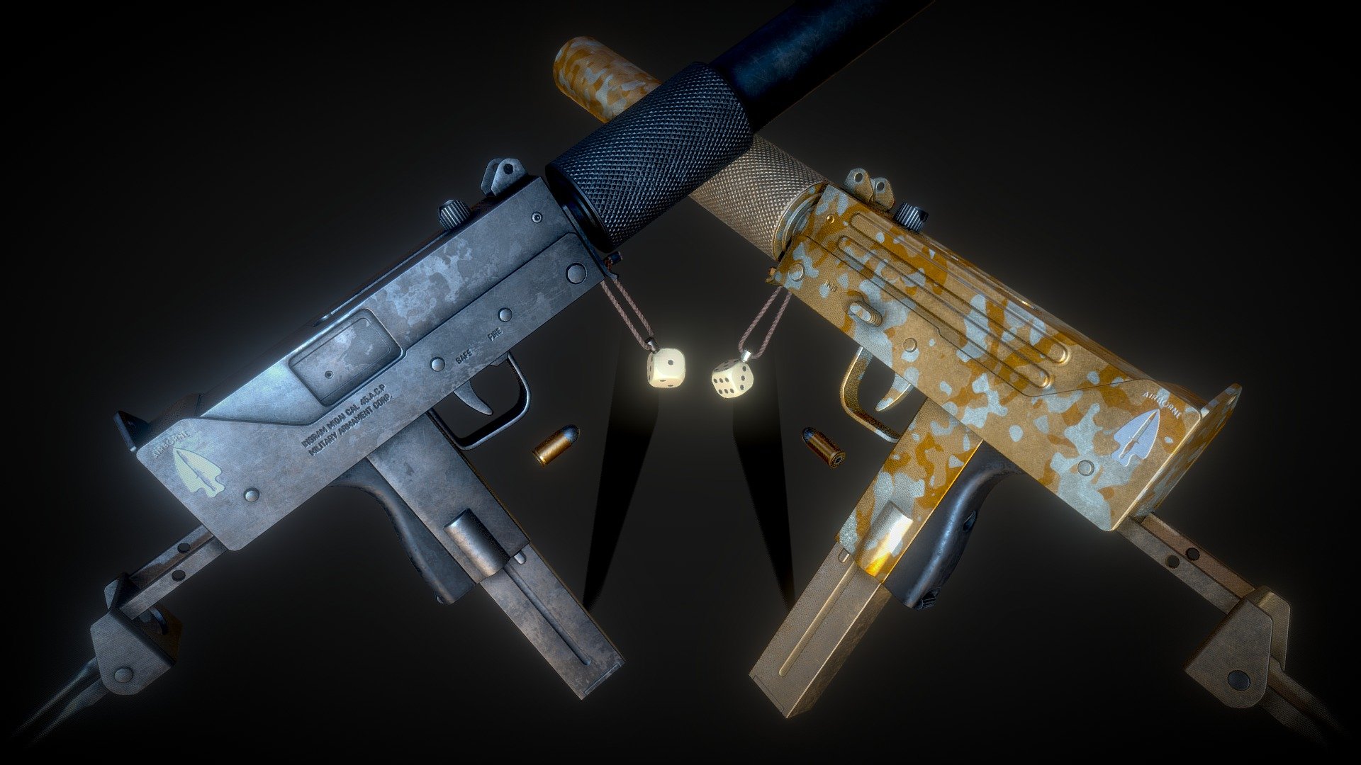 MAC-10 - 3D model by Glennosaurus (@ghilby) [212dfd8] - Sketchfab