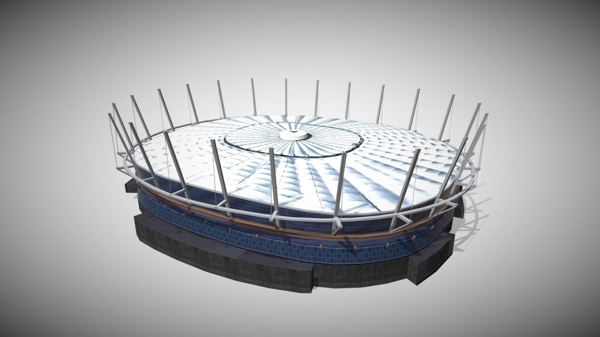 BC Place Vancouver - Low-Poly Stadium 3D Model - 3D model by ...