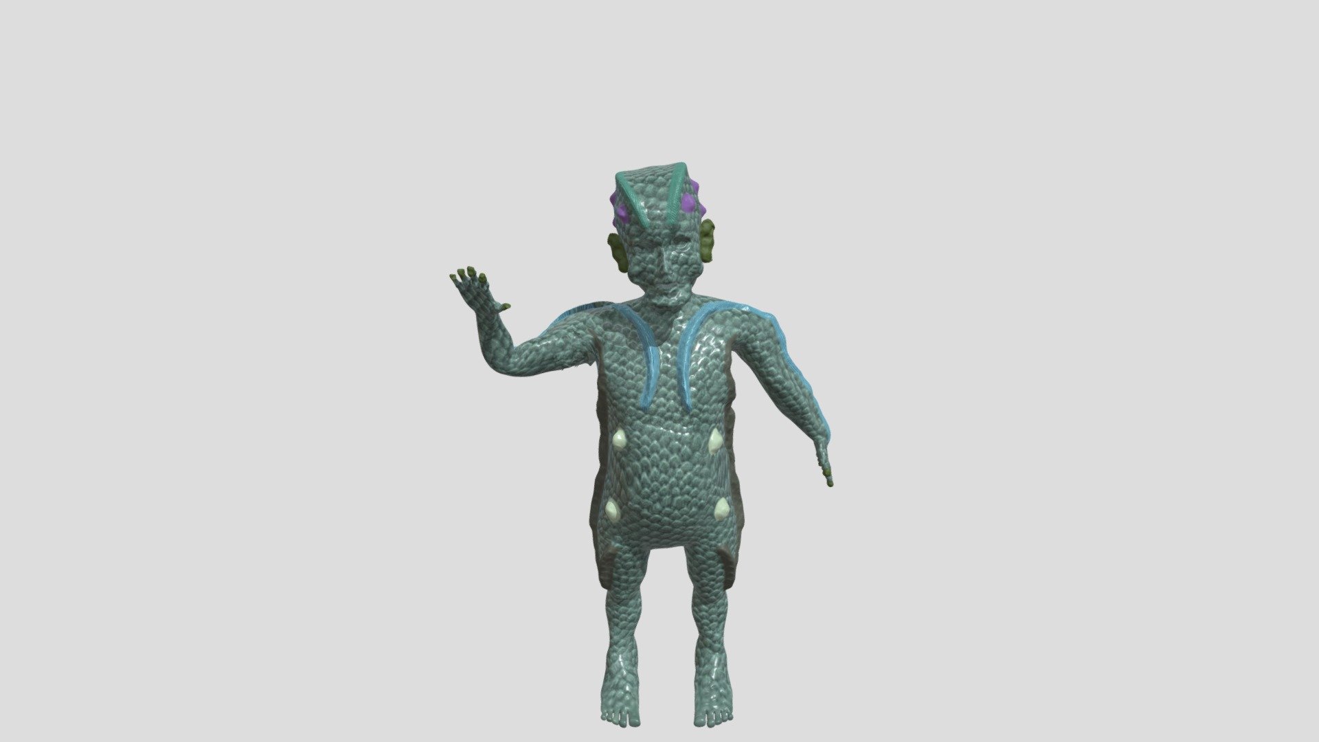 Cartoon Character Lizard-Man - 3D model by masekmelia [21304a6] - Sketchfab