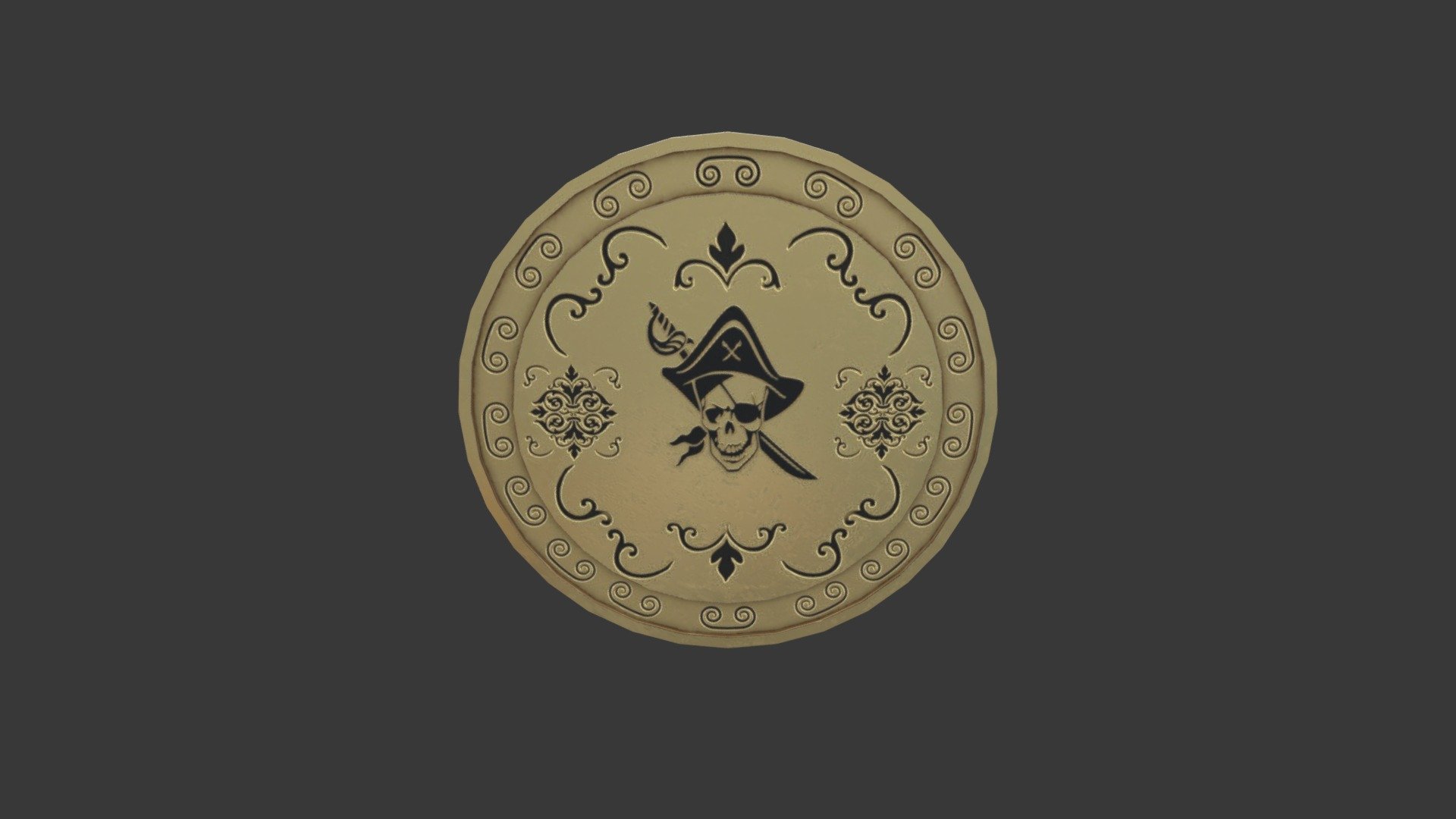 Pirate Coin - 3D model by Qasim-Baddar [2130667] - Sketchfab