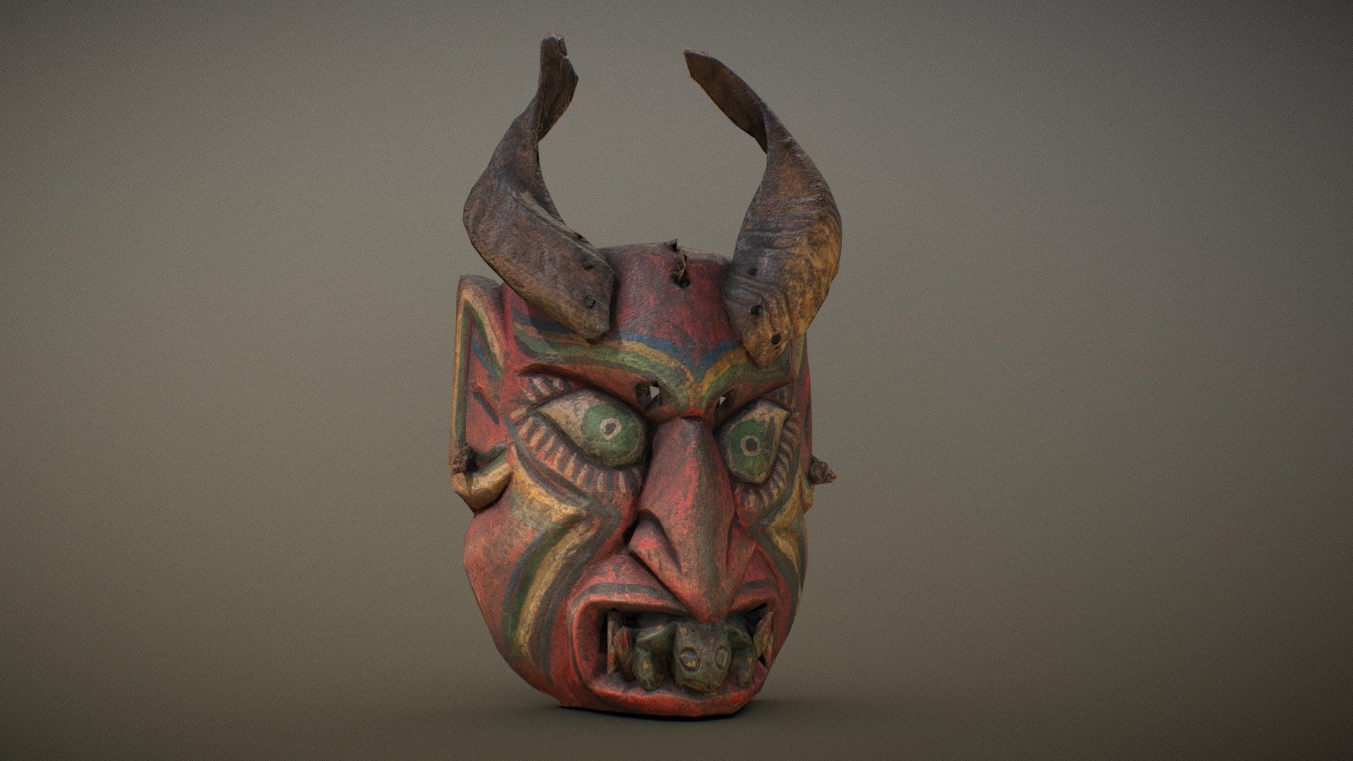 Devil Mask Scan - 3D model by Mxk [213234f] - Sketchfab