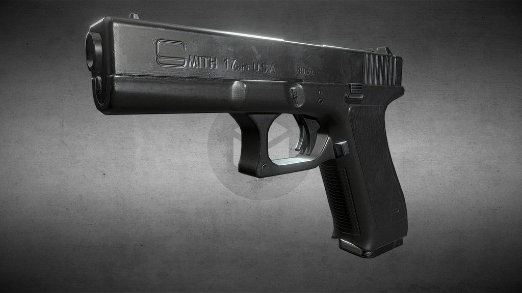 Glock17 - 3D model by ankur kaul (@ankurkaul007) [21336ec] - Sketchfab