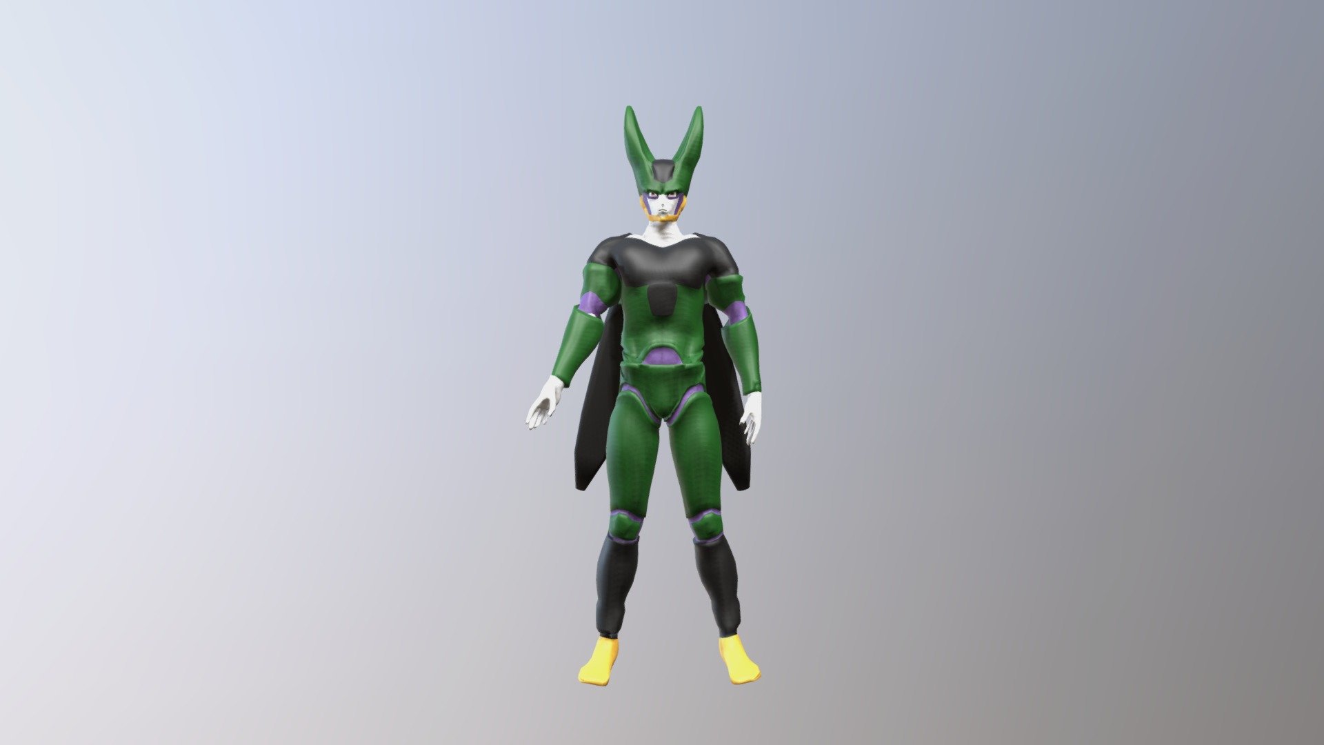 Cell DBZ - 3D model by ErichBlair (@ErichfBlair) [21351c7] - Sketchfab