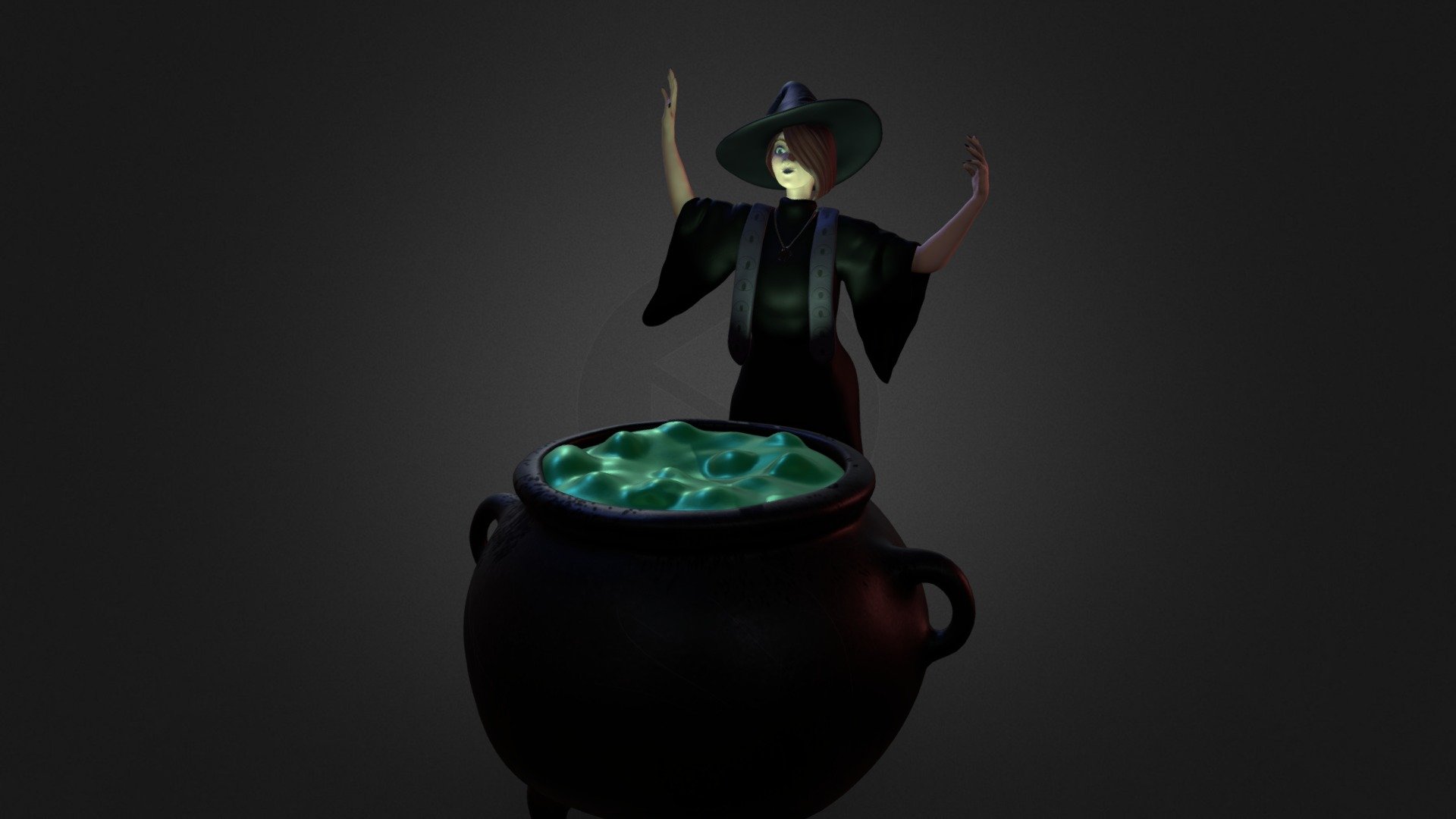 The Merchant Witch (Witchtober) - 3D model by biancattaneo [2135ff8 ...