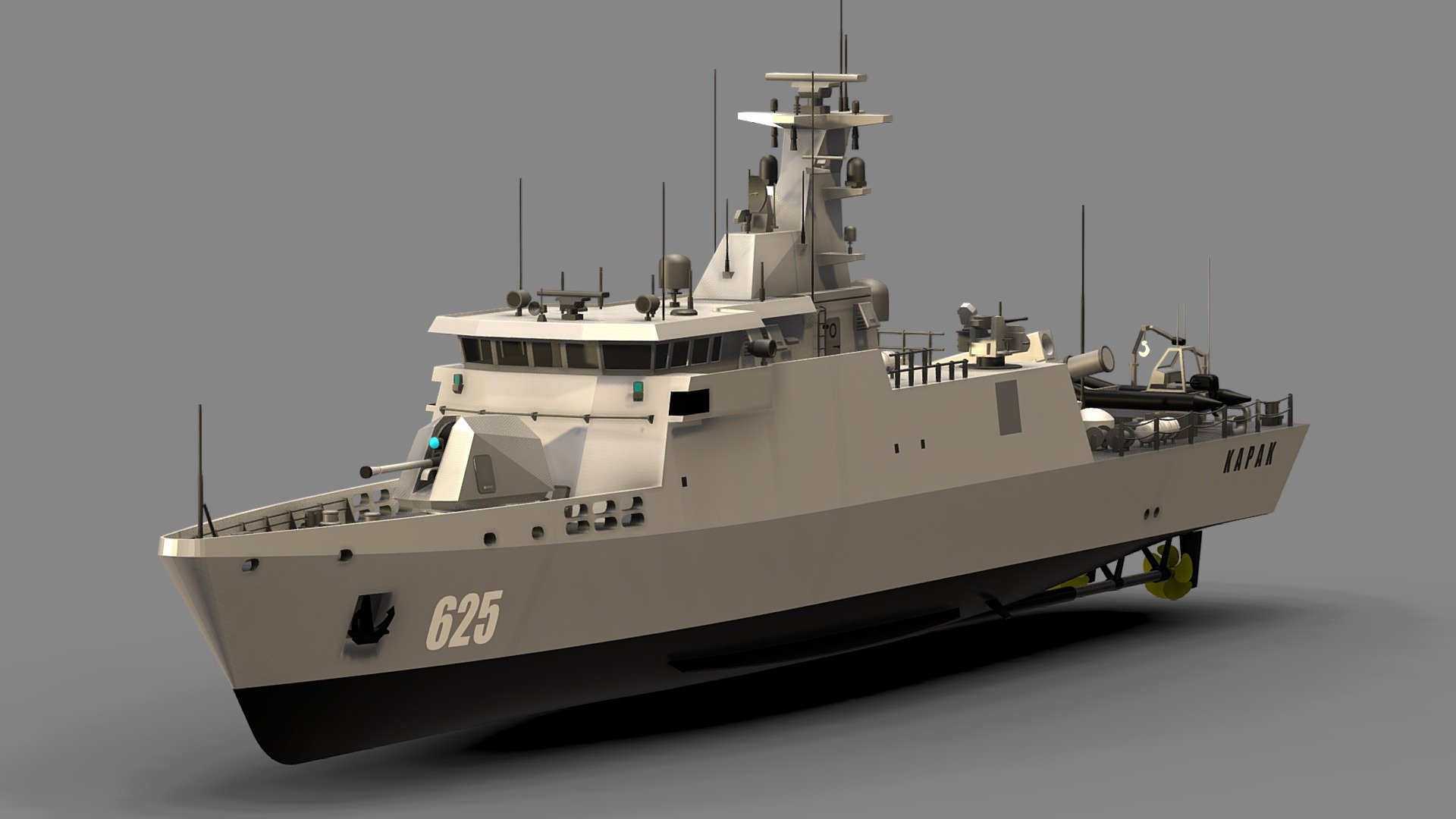 KRI Kapak 625 - KCR 60 - Buy Royalty Free 3D model by NA3dmodel ...