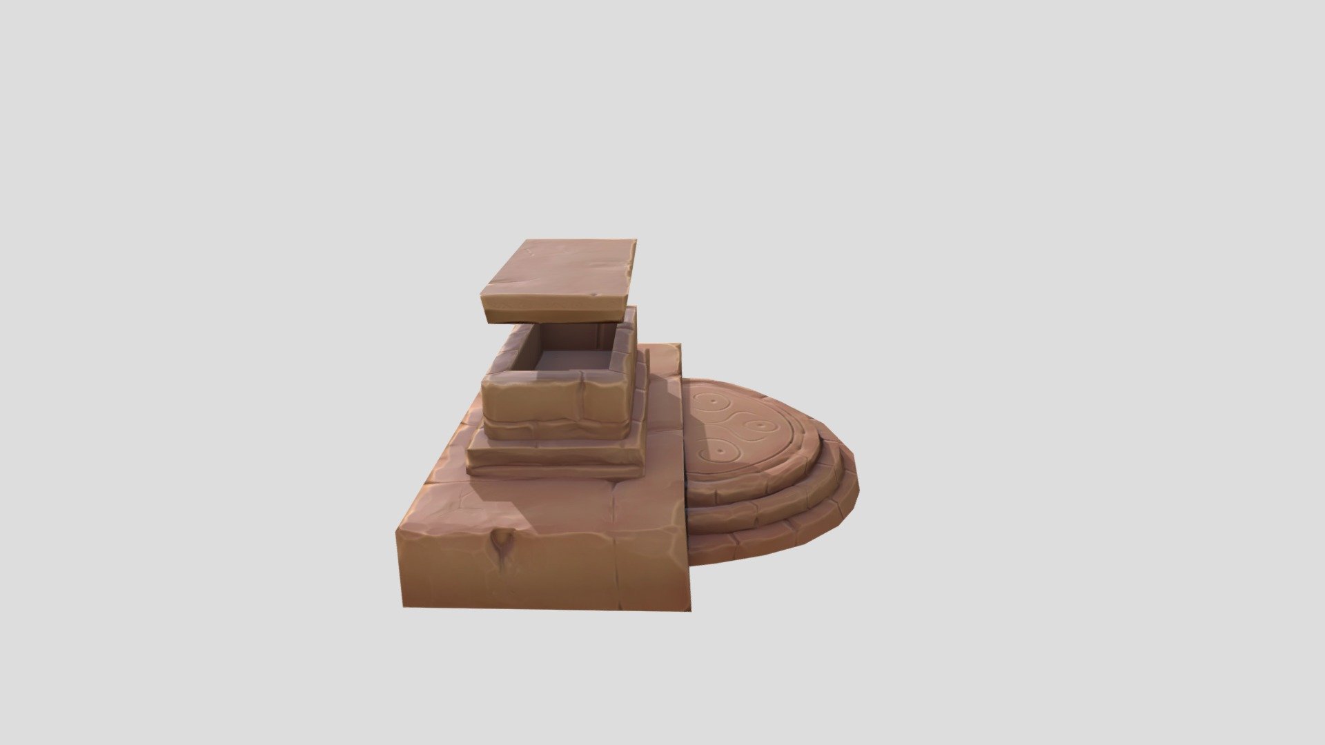 A stylized tomb - 3D model by pianiymaster [213a5db] - Sketchfab