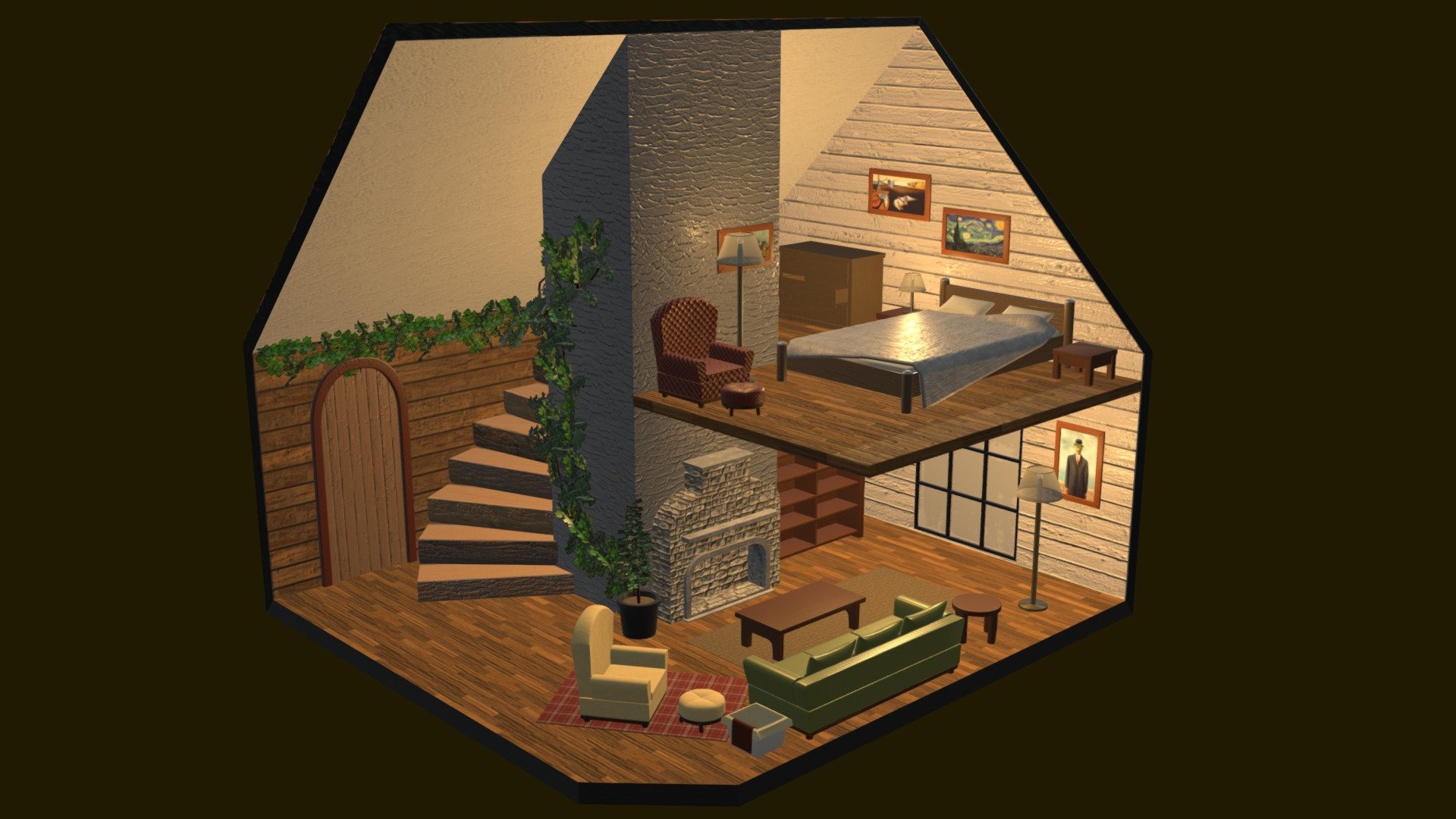 House - 3D model by sso_aco (@popup_0509) [213ac9b] - Sketchfab