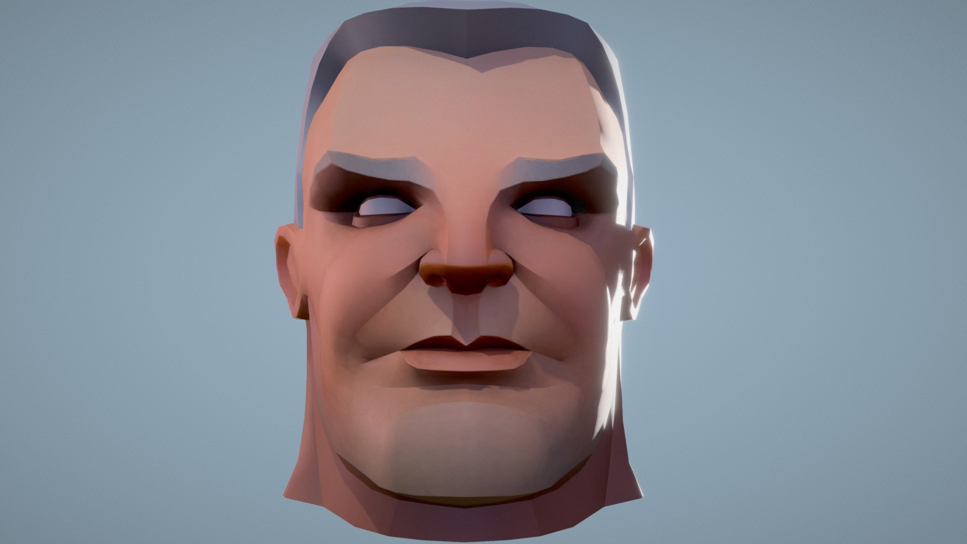 Simple Character Head - Download Free 3D model by Chris Sweetwood ...