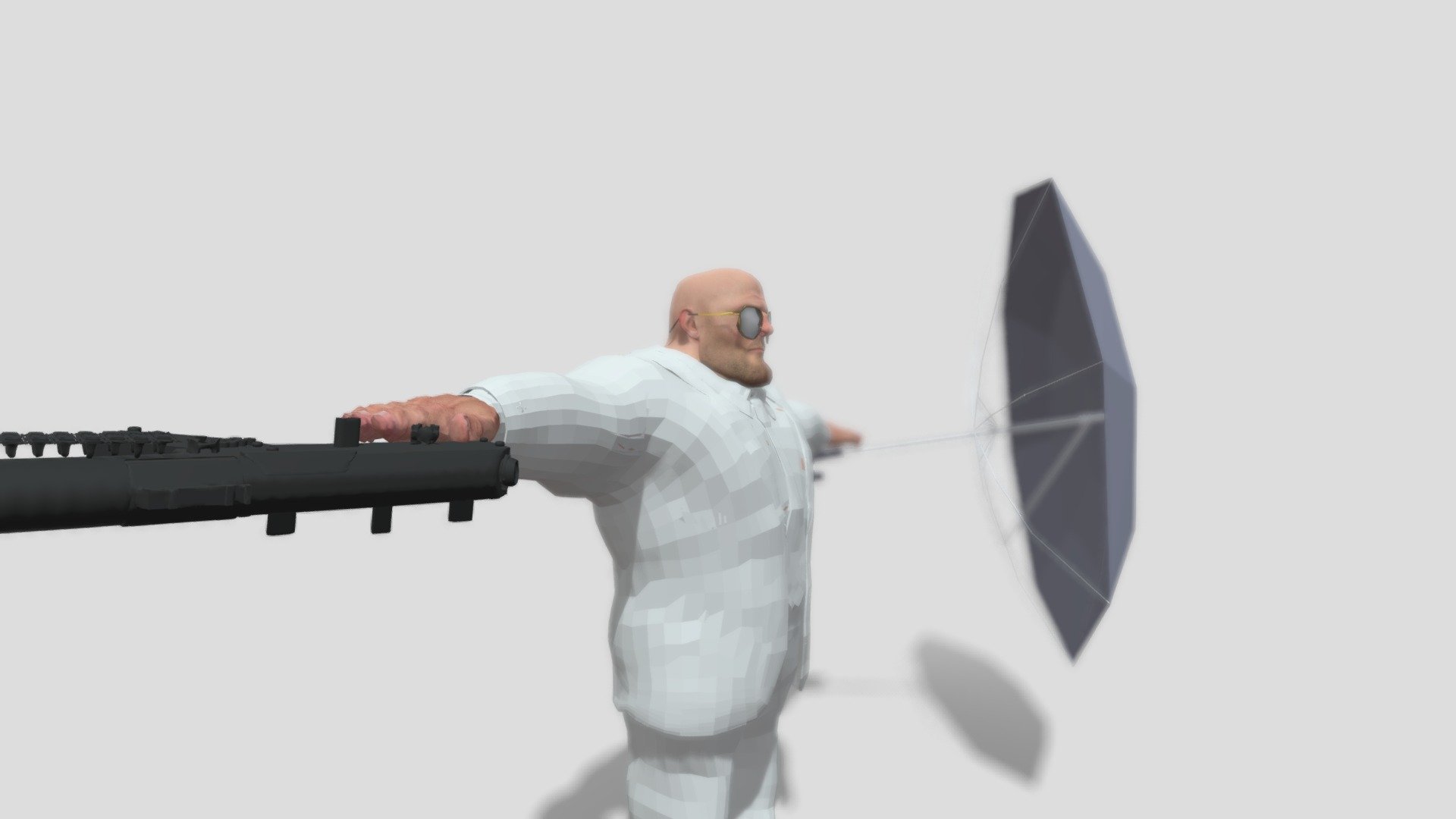 The Body Guard by POL (Rigging Test 02) - 3D model by polanimation.com ...