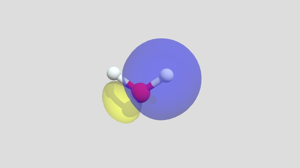 H2O Natural Bonding Orbitals - A 3D model collection by Jason D ...