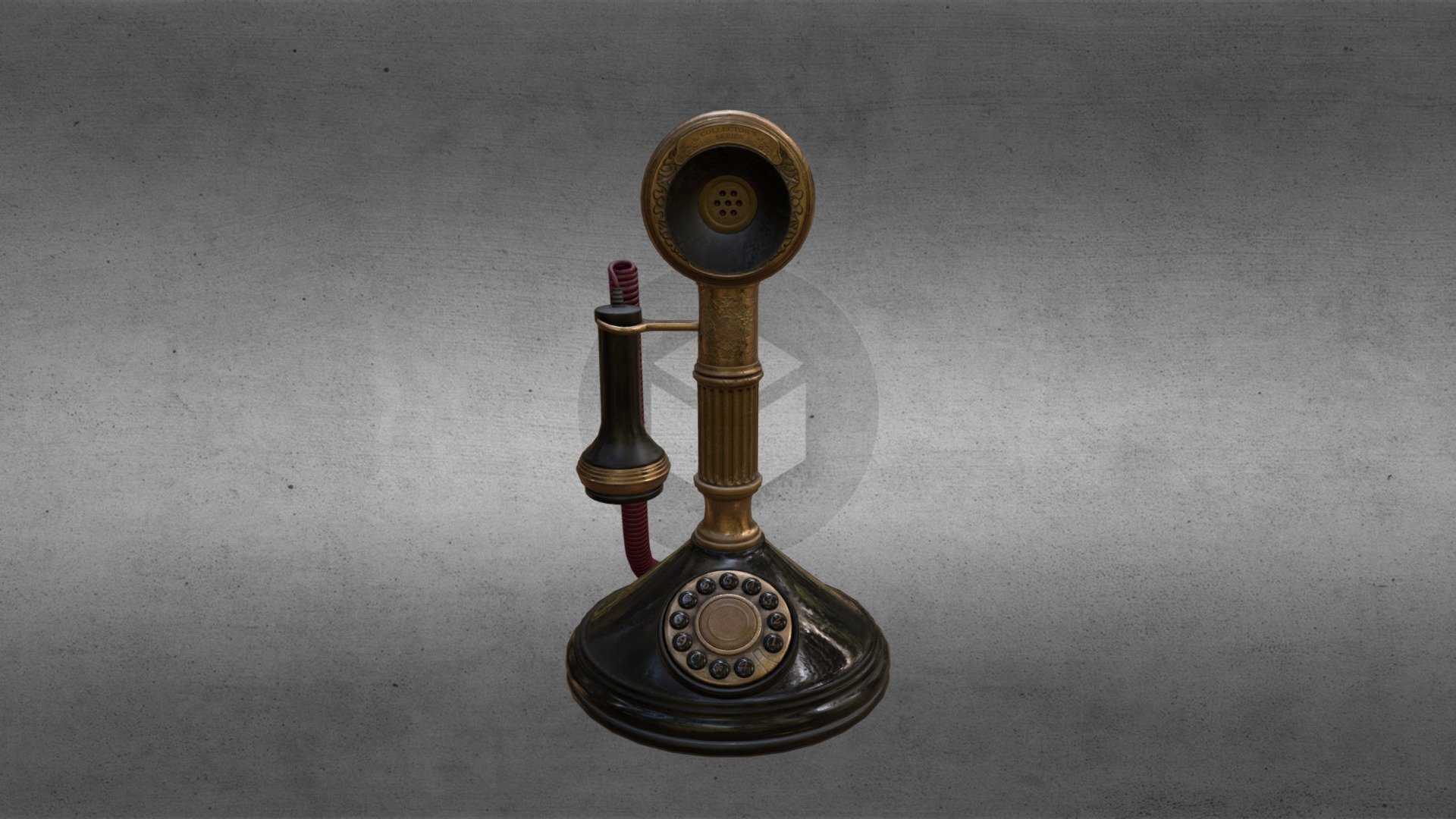 Candlestick Phone - Draft 1 - 3D model by mightymorphin [213d6c5 ...