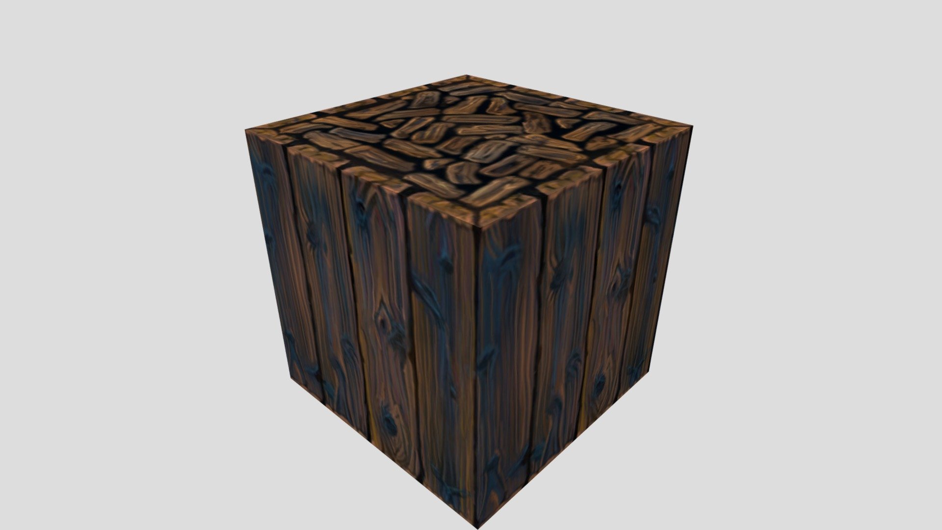 Wood piles cube - 3D model by kristi.matvisiv [213e253] - Sketchfab