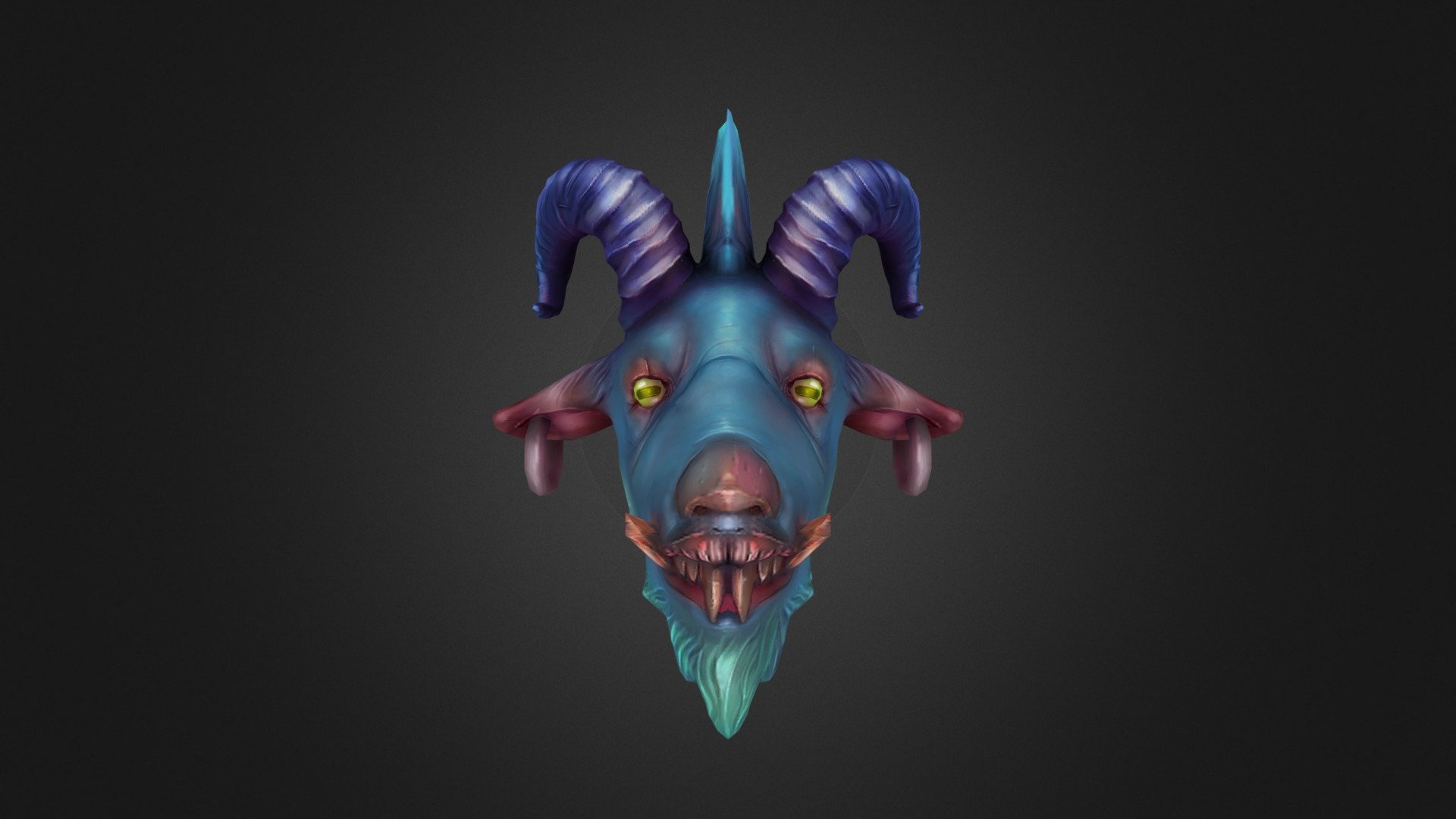 Punk Goat - 3D model by Serhat Yucekaya (@serribaba) [213e332] - Sketchfab