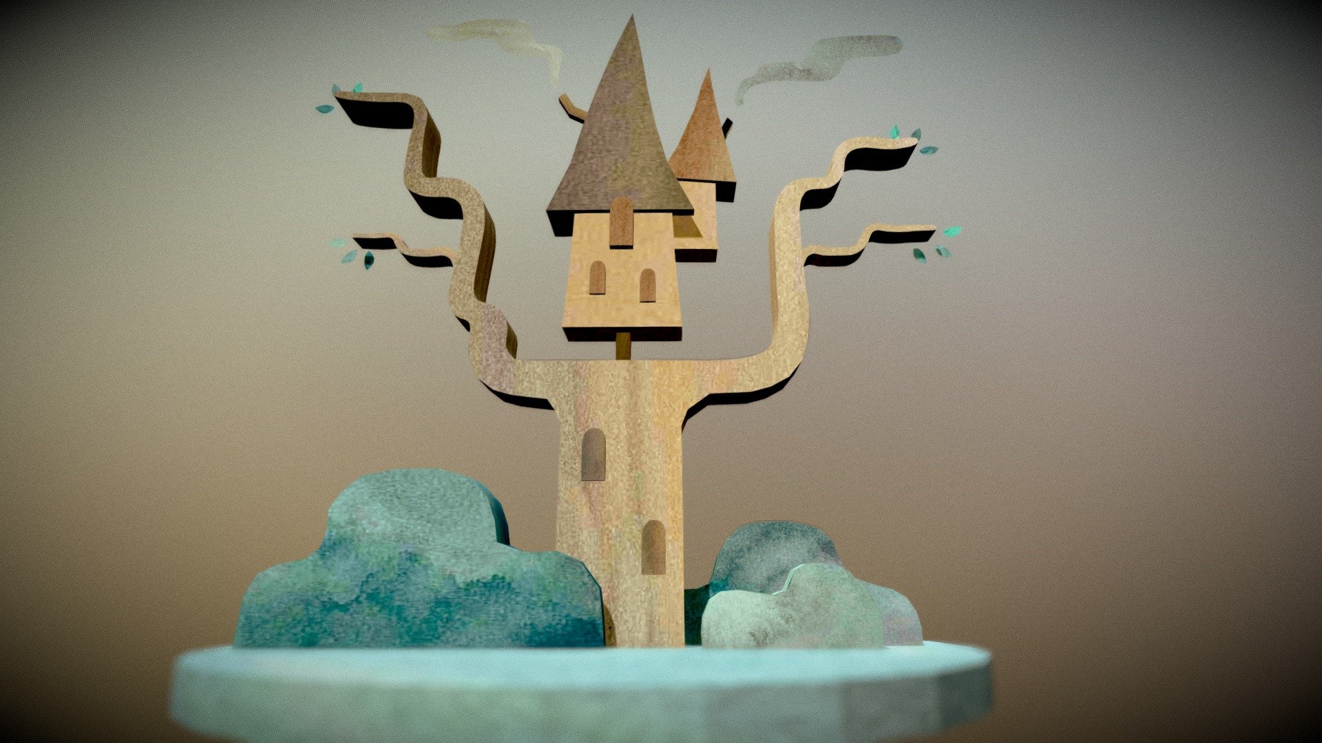 Tree house - 3D model by madalenacardoso [213ebe6] - Sketchfab