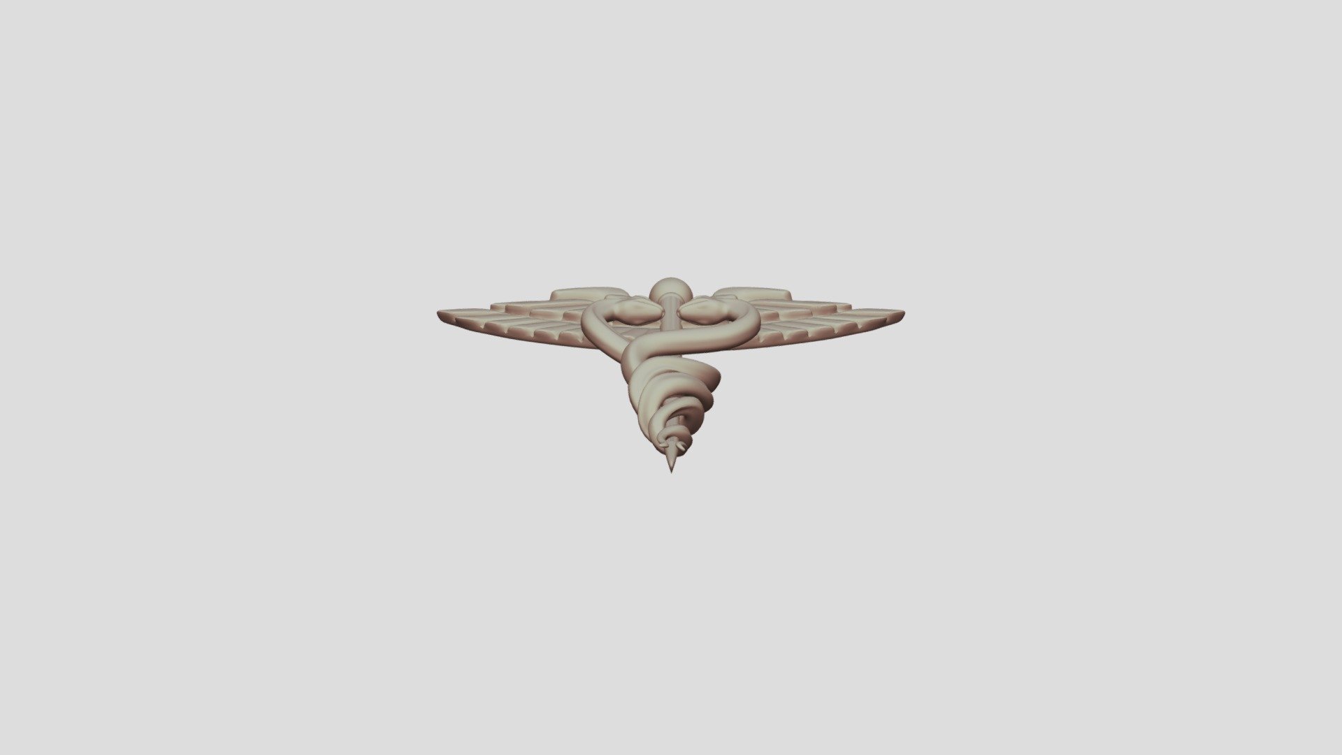 Caduceus STL - 3D model by papcarlo [213fe1f] - Sketchfab