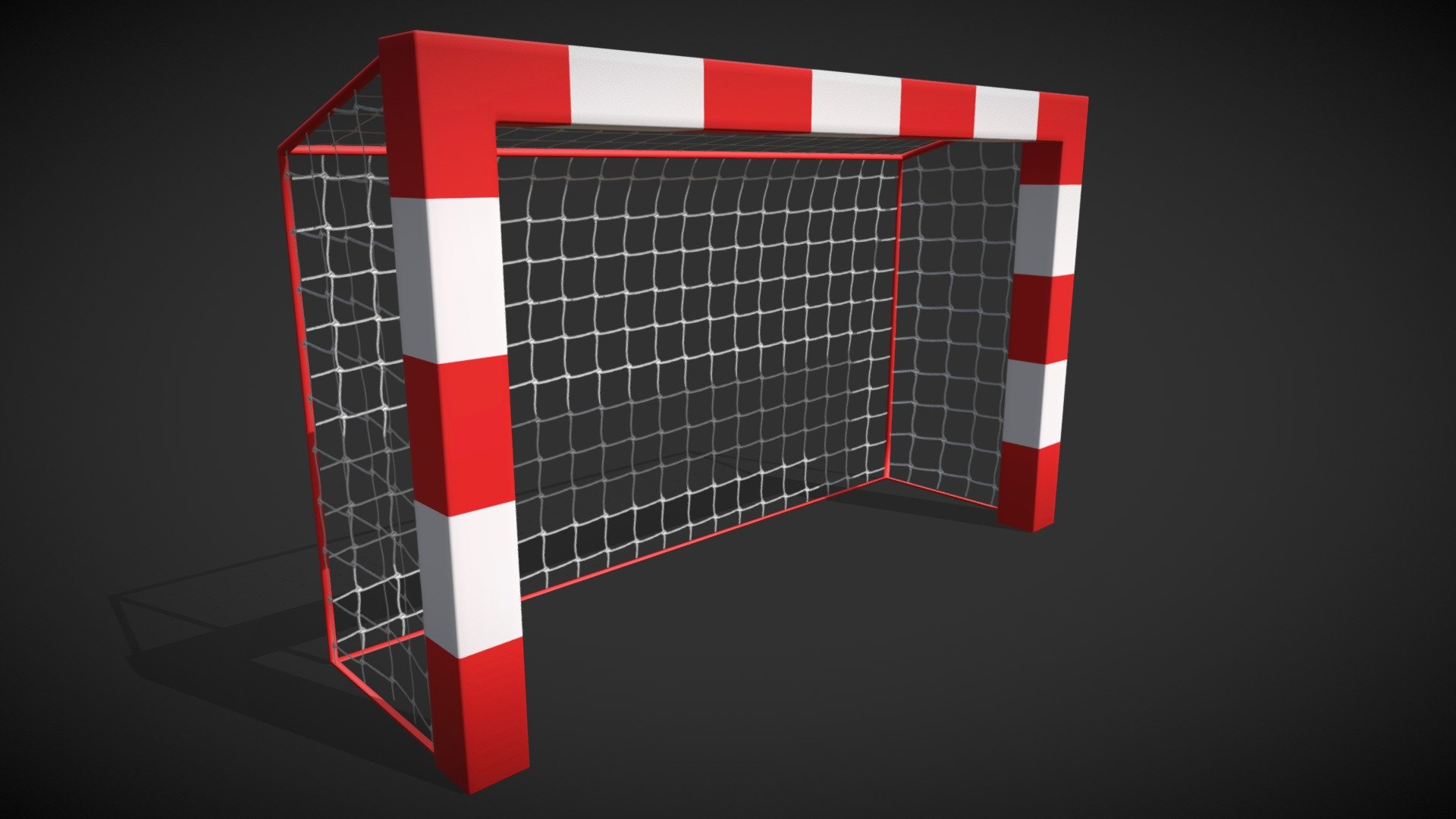 Soccer Goal Low-Poly - 3D model by SergioSanvi [2140701] - Sketchfab