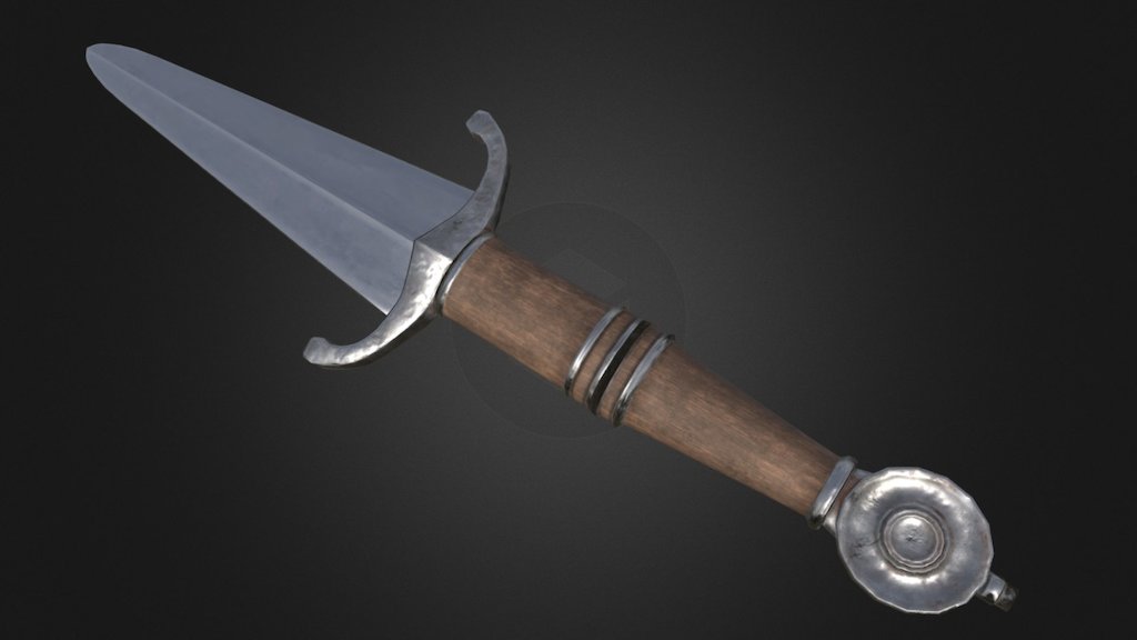 Steel Dagger - 3D model by zunaroath [21418c3] - Sketchfab