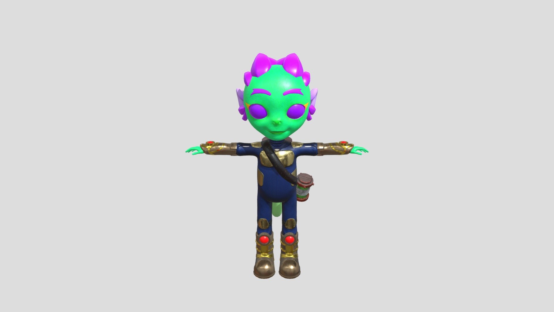 AlienPlayer_Finished - 3D model by NightFall16 [2142050] - Sketchfab