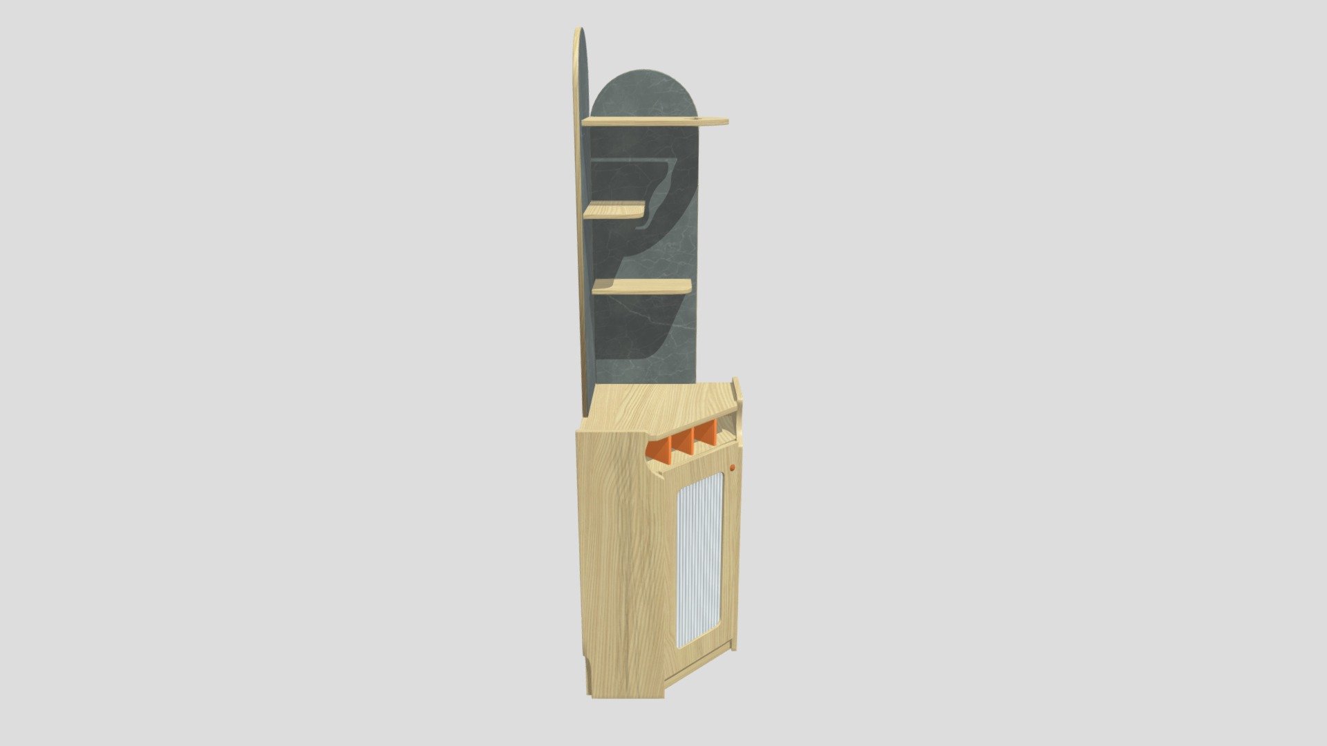 Corner Bar Cabinet Unit - 3D model by XaaH [2143dbc] - Sketchfab