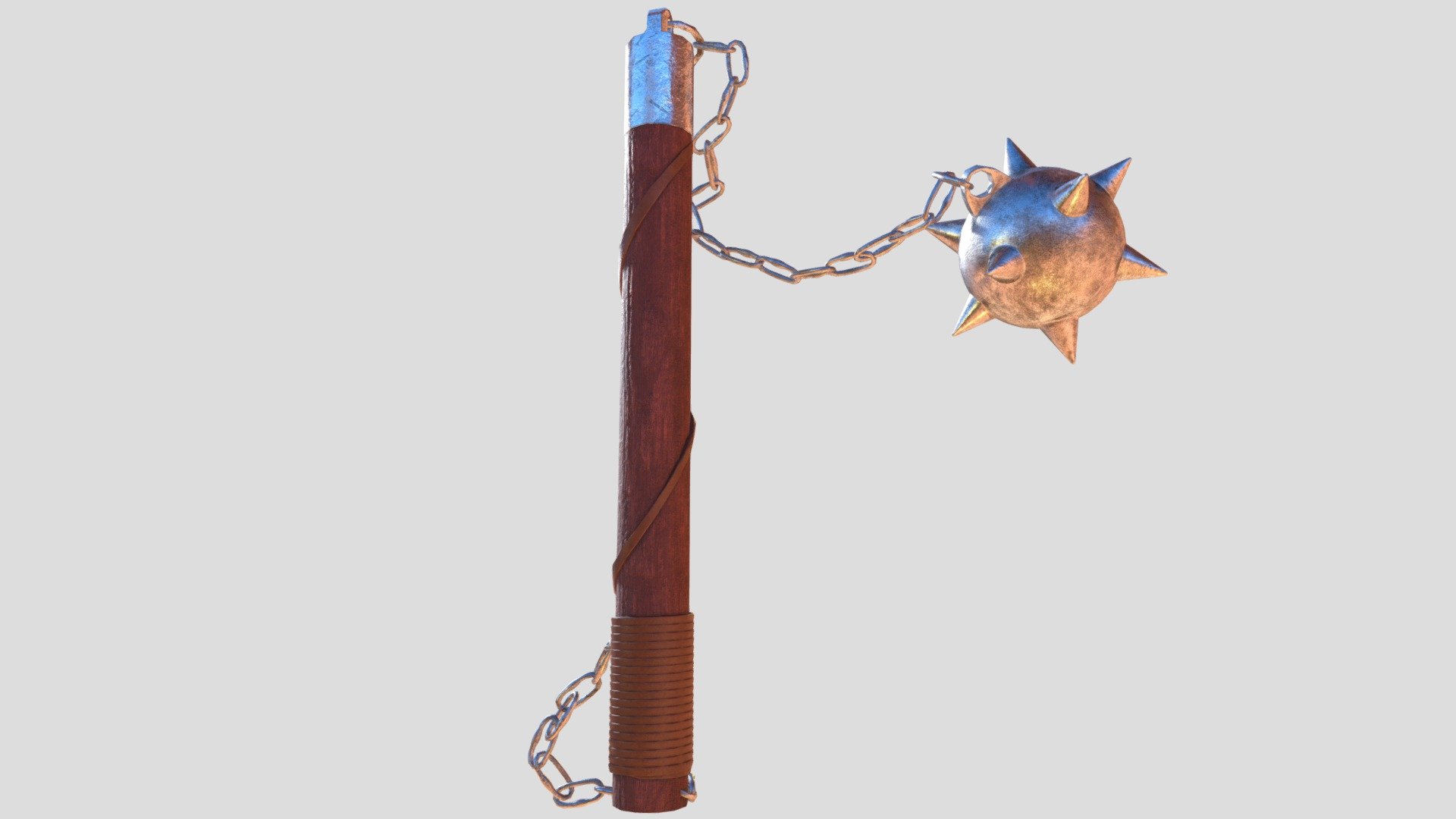 Textured Medieval Flail Prop/Asset - 3D model by shanesmodels [214790a ...