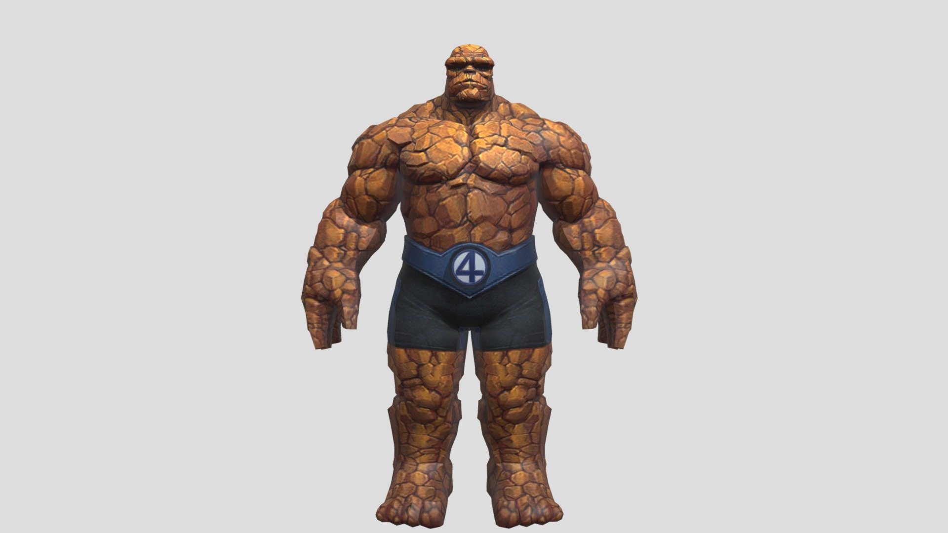 The Thing(Textured)(No Rig) - Download Free 3D model by 3D MODELS ...