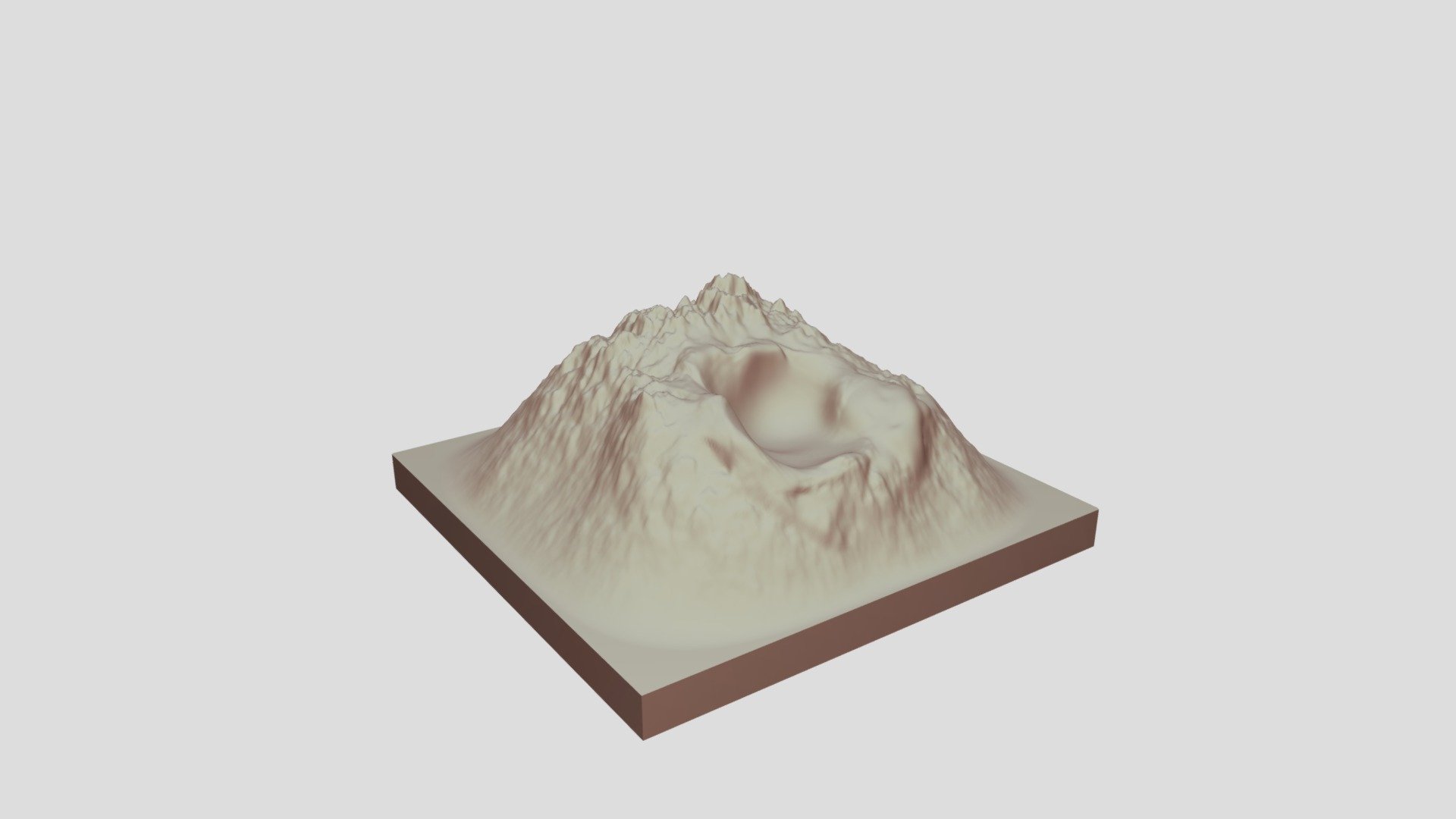 Volcano Landscape - 3D model by angrypanda (@angrypanda90) [214964d ...