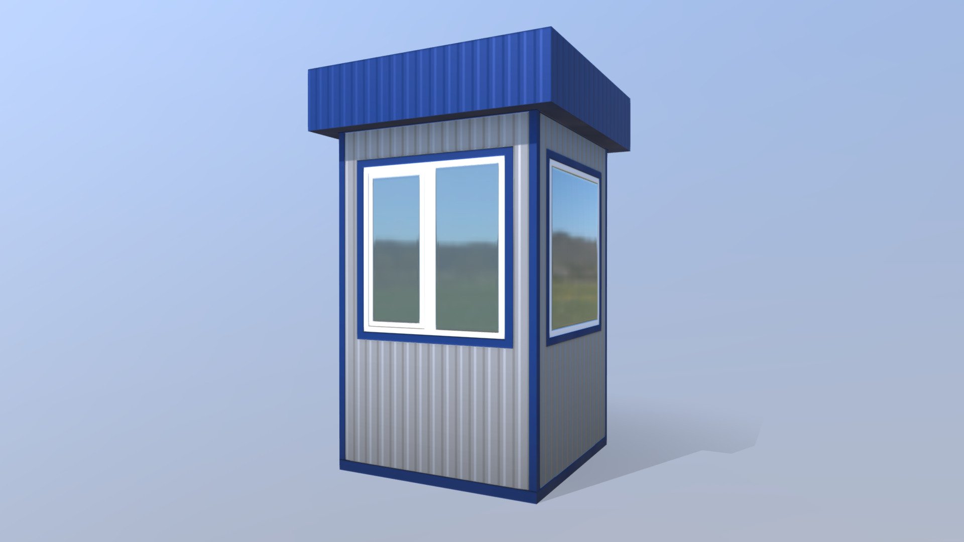 security booth - 3D model by smertovisor [214a8a7] - Sketchfab