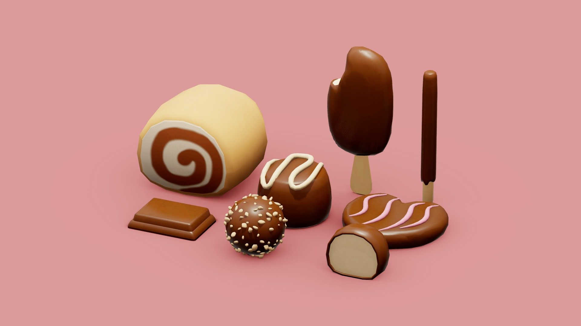 desserts - Buy Royalty Free 3D model by Vanessa Araújo (@vanessa3d ...