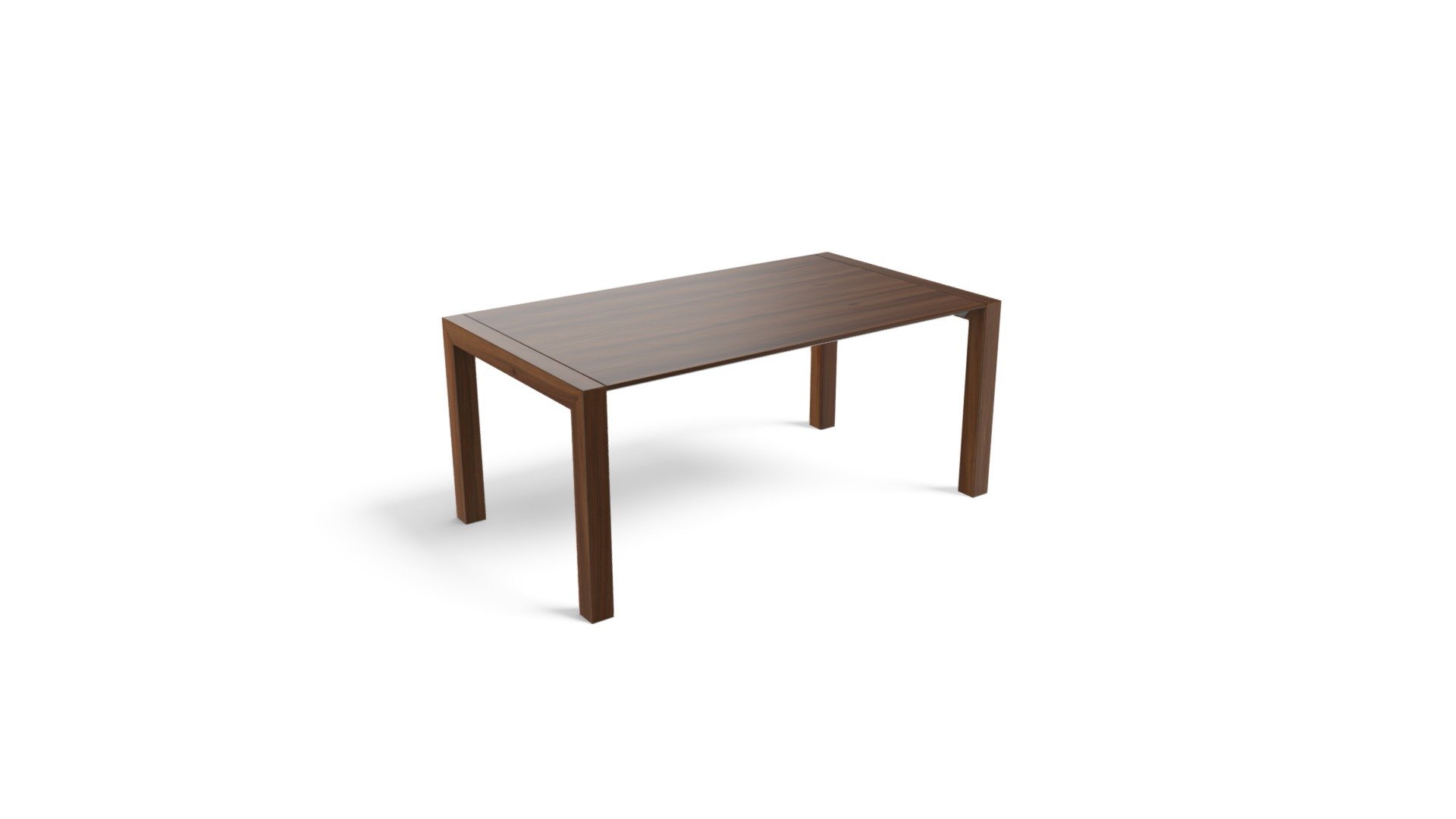 Bramante Extending Dining Table, Walnut - Download Free 3D model by ...