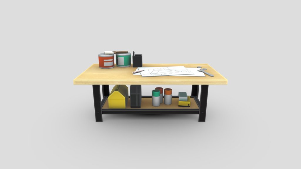 Stylized Workshop Props - A 3D model collection by Alvin Suen ...