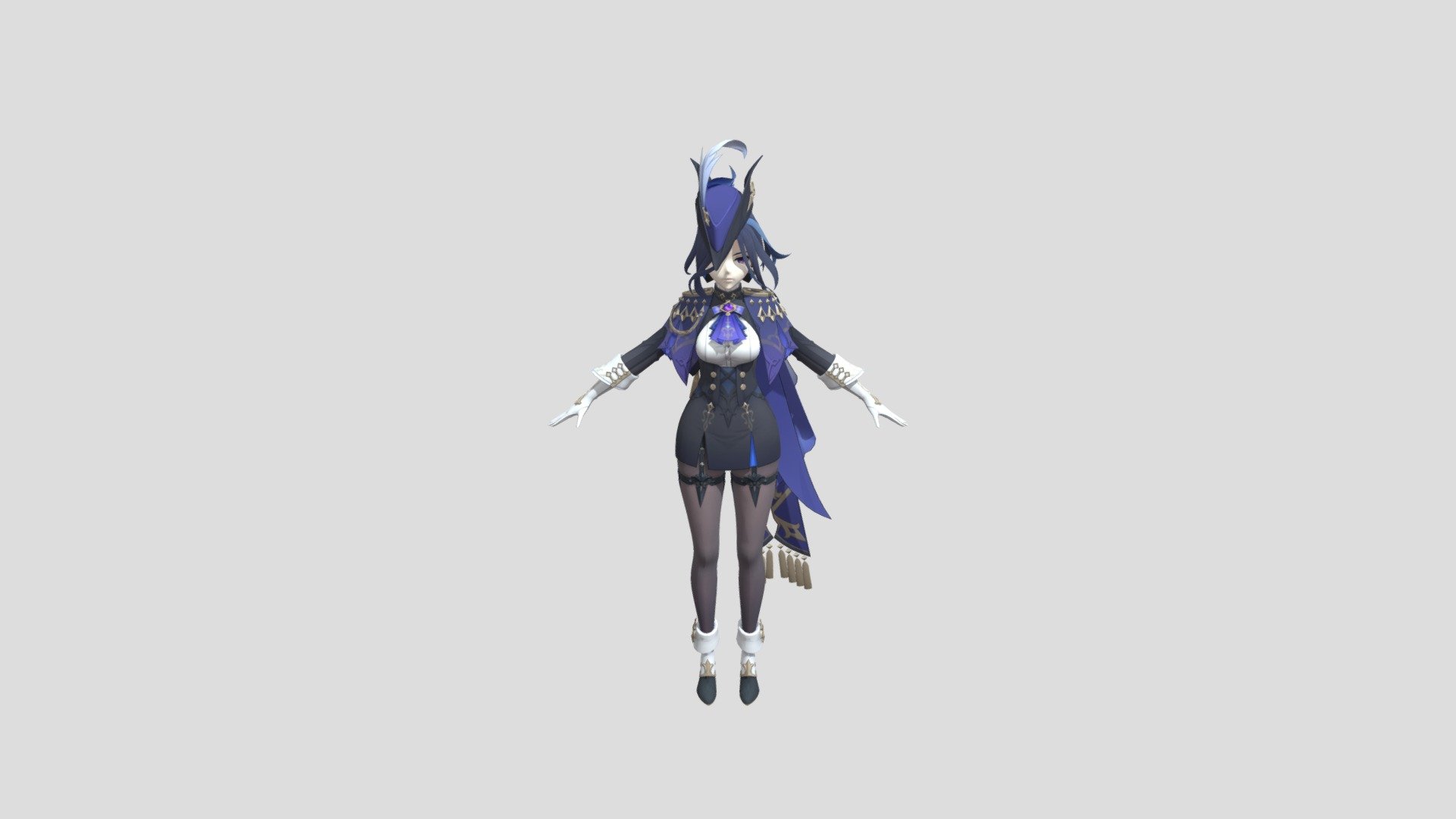 Clorinde rigged - Download Free 3D model by maguro gyuutann ...