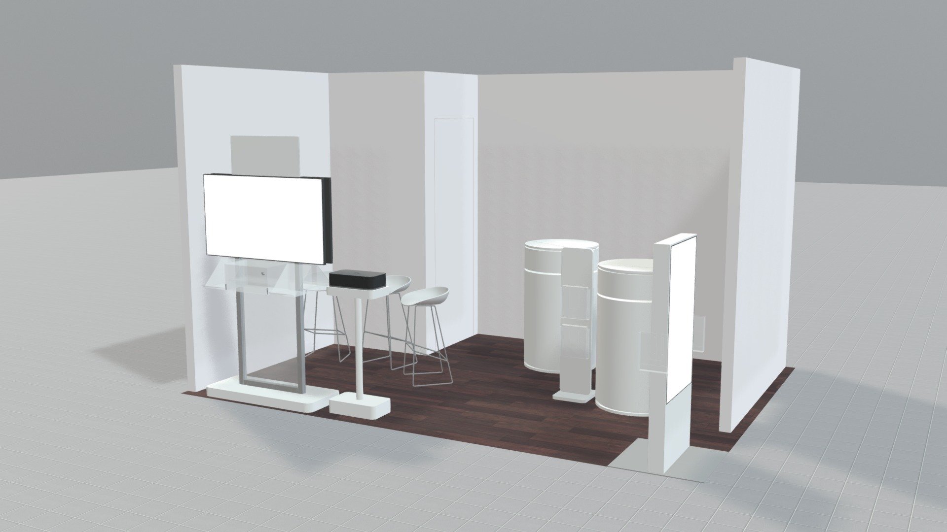 21 MOBILE SHOP INDOOR 3 x 4mt_v4 - 3D model by RM Milano (@rmmilano ...