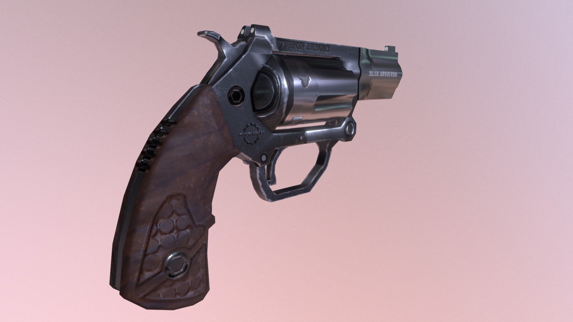 .22LR Revolver - 3D model by GAMGO (@gamgo_studio) [2150ad4] - Sketchfab