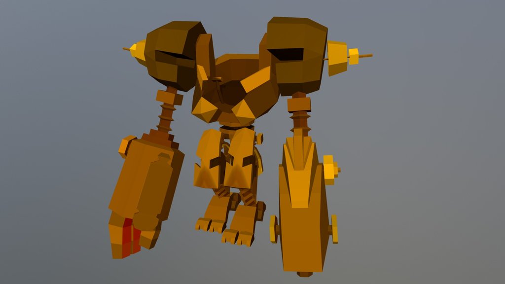 mecha low poly - A 3D model collection by SkunkDaddy - Sketchfab