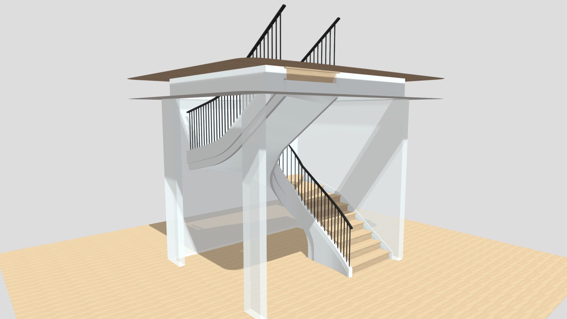 Jarvis M 5_24 Curb String_LH 23 R Combined - 3D model by Stairsouth ...