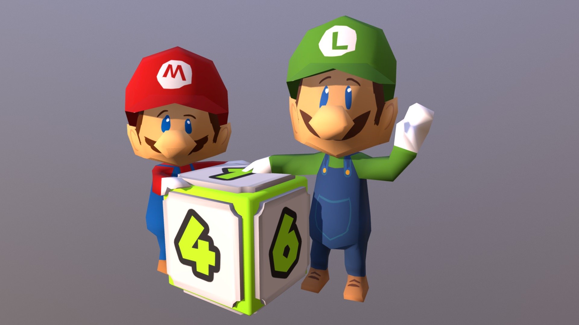 Mario And Luigi - 3D model by UrbanFoxGamer [2157178] - Sketchfab