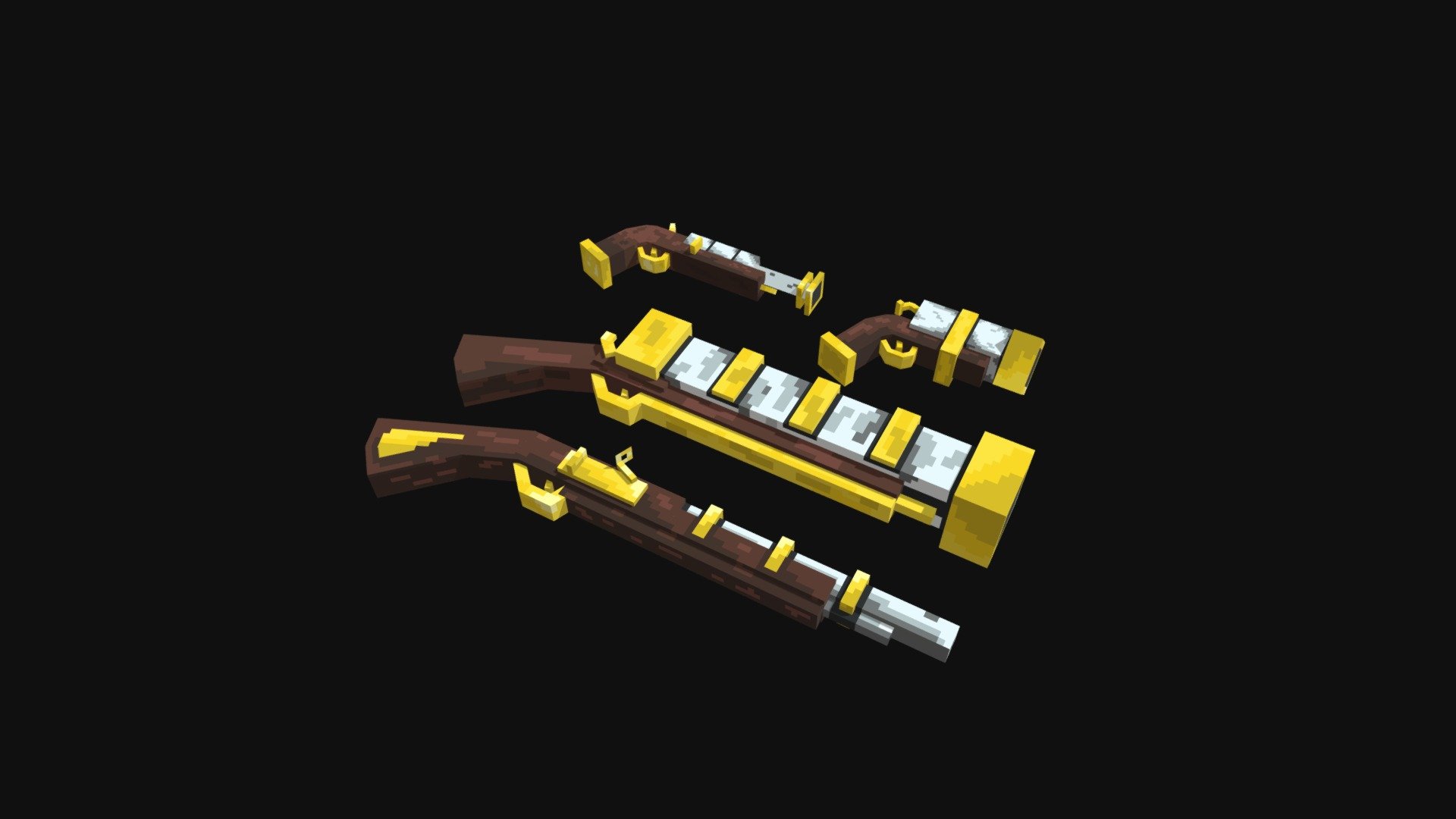 Voxelspawns Flintlock Set - 3D model by voxelspawns [215889b] - Sketchfab