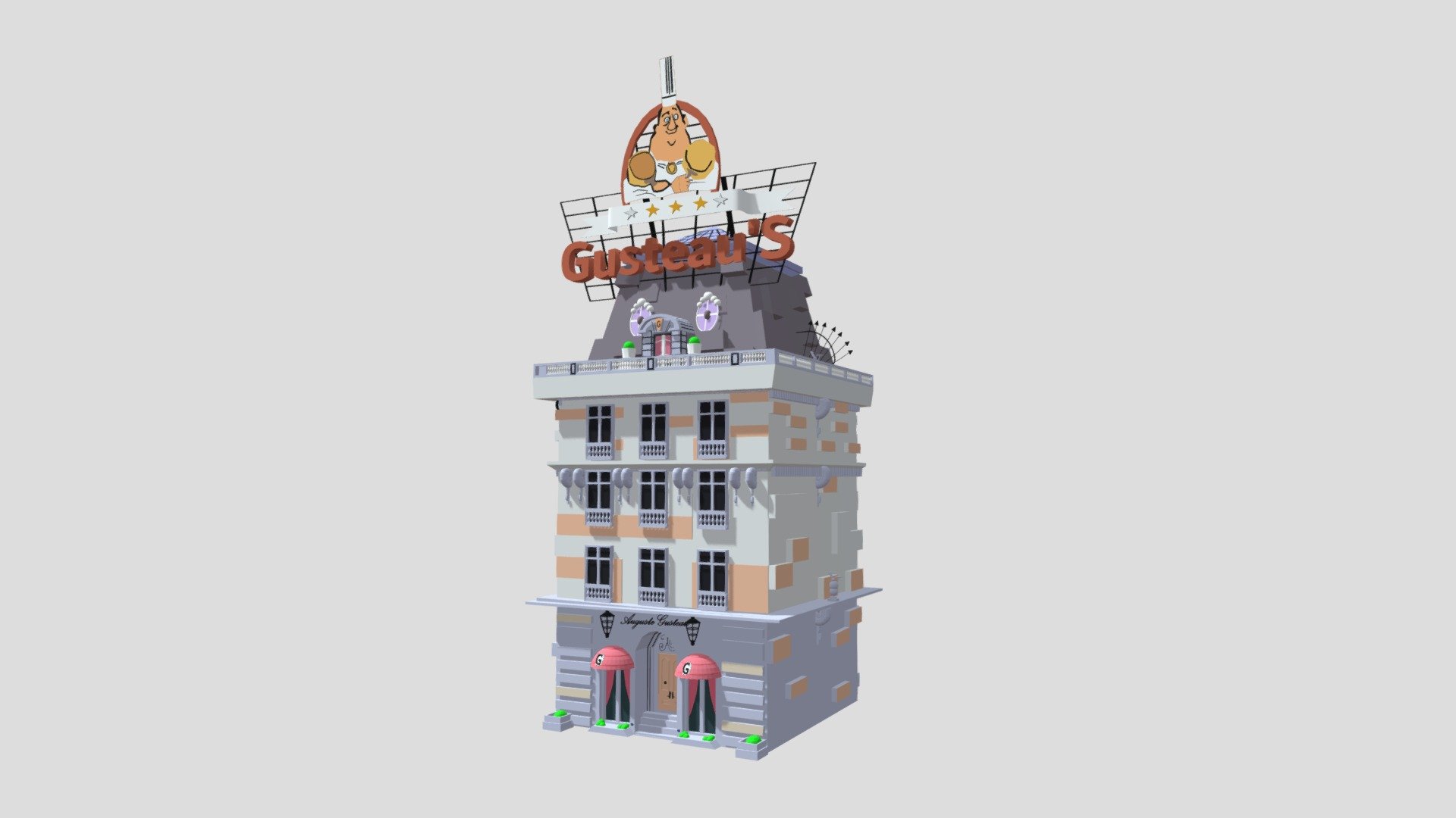 Gusteau´s Restó - Ratatouille - Download Free 3D model by Blender Pink ...