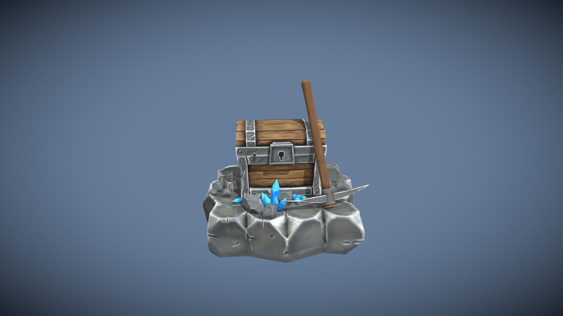 Miner's chest - 3D model by Serge (@sergedem) [215ae34] - Sketchfab